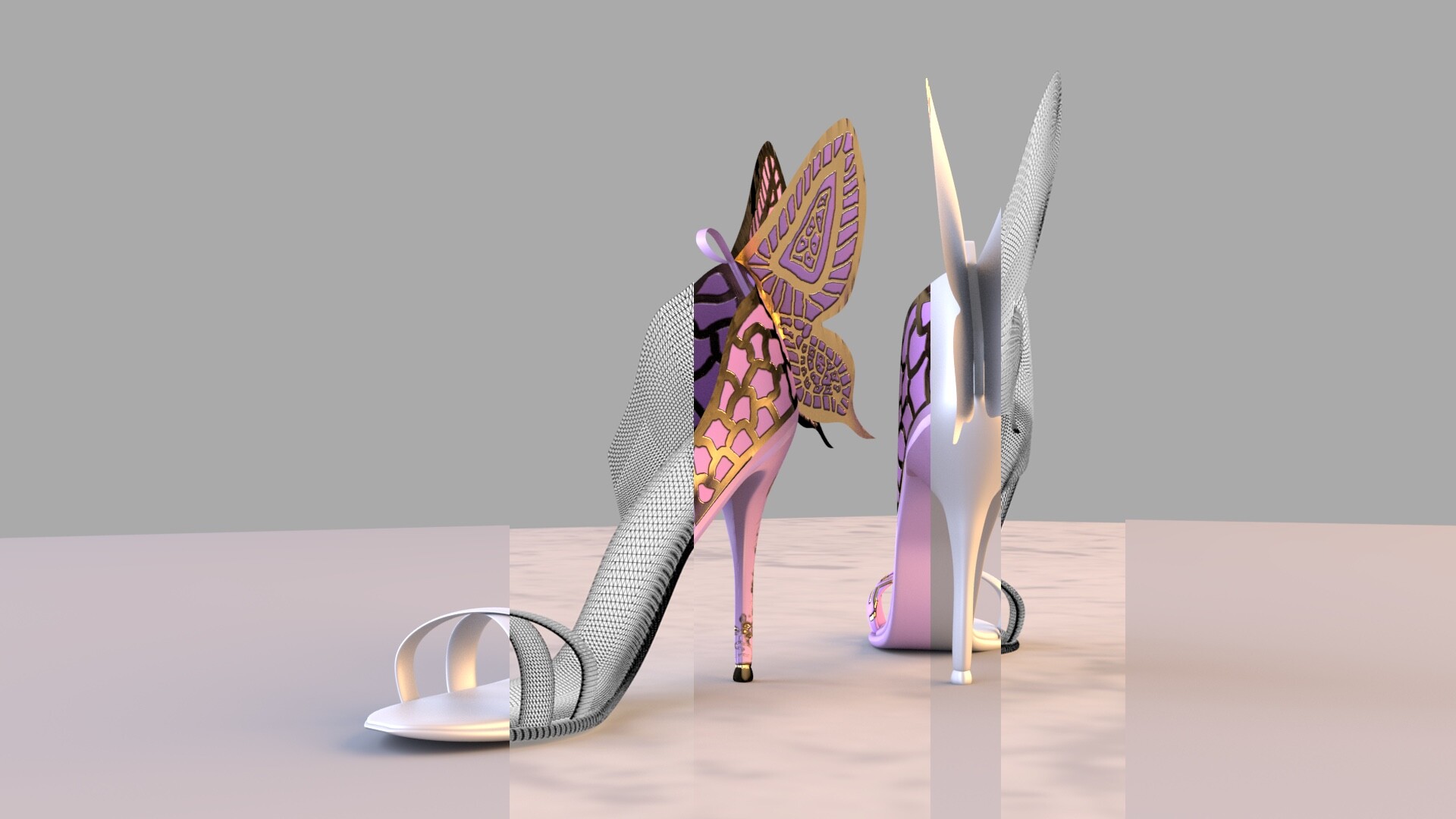 ArtStation - Butterfly heels 🦋 #butterfly #highheel #fantasy #3d # ...