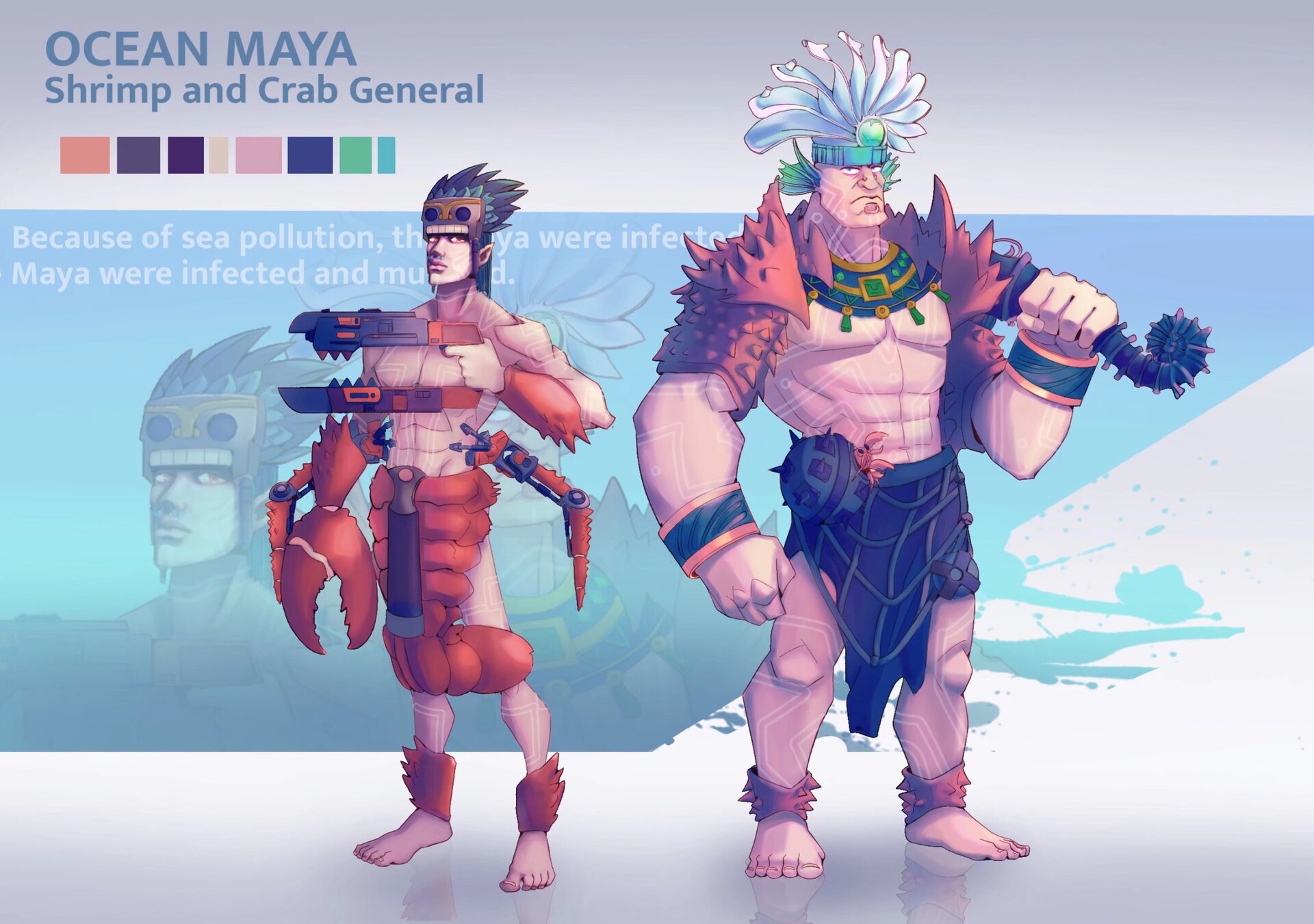 ArtStation - Maya Ocean Project concept character design