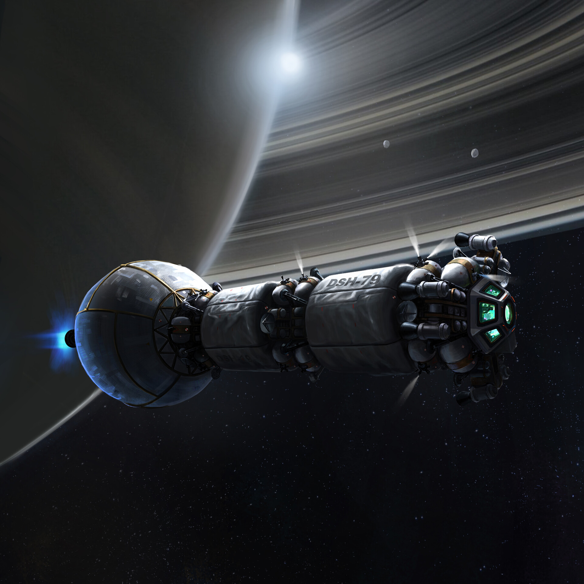 Nuclear Powered Space Ship