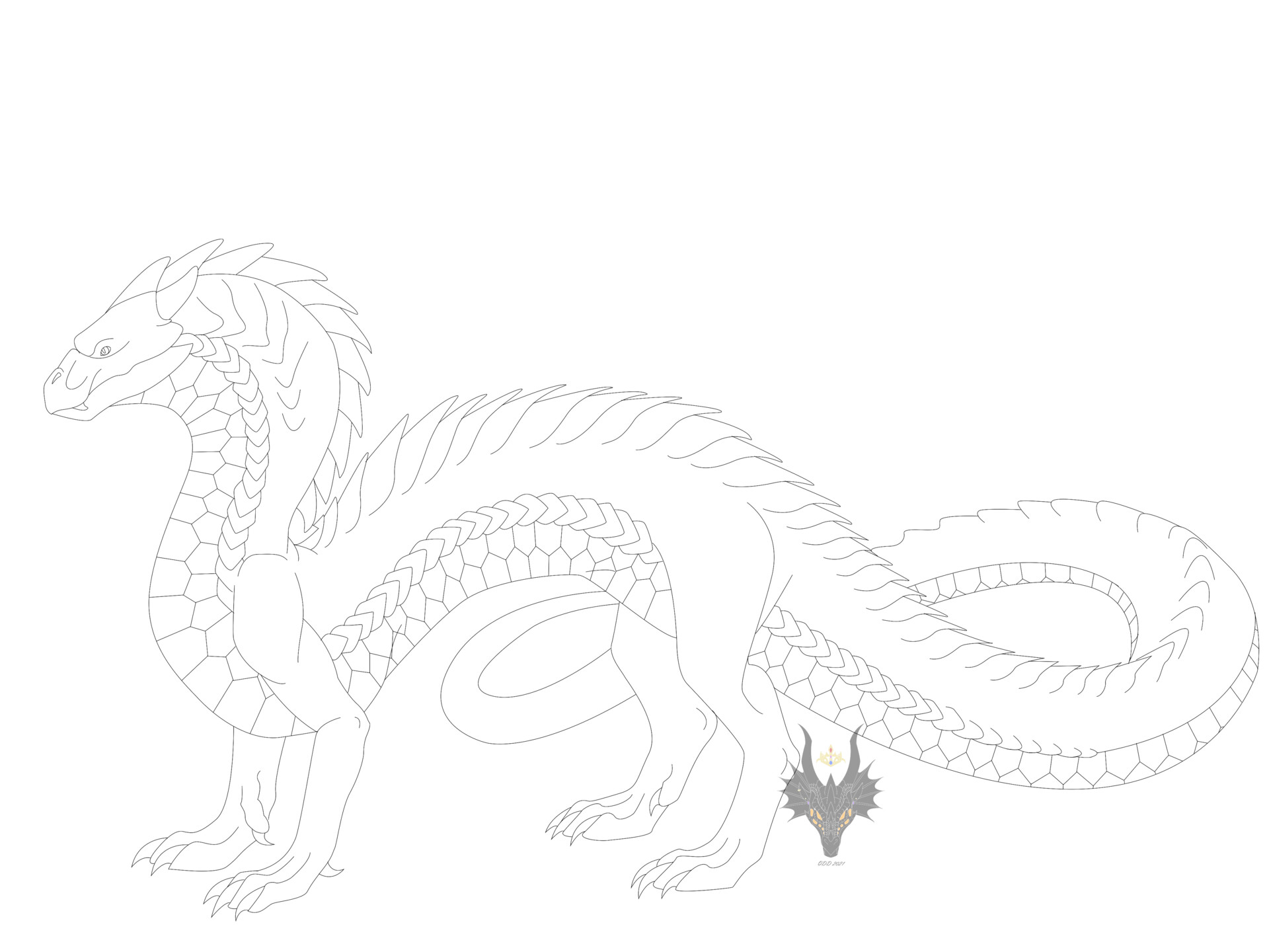 ArtStation - Draco Naja outline