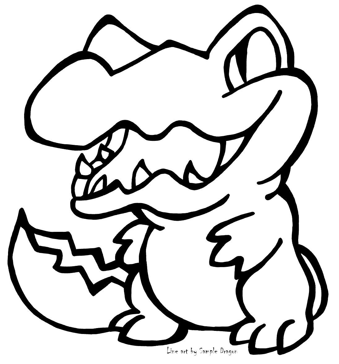 croc coloring pages