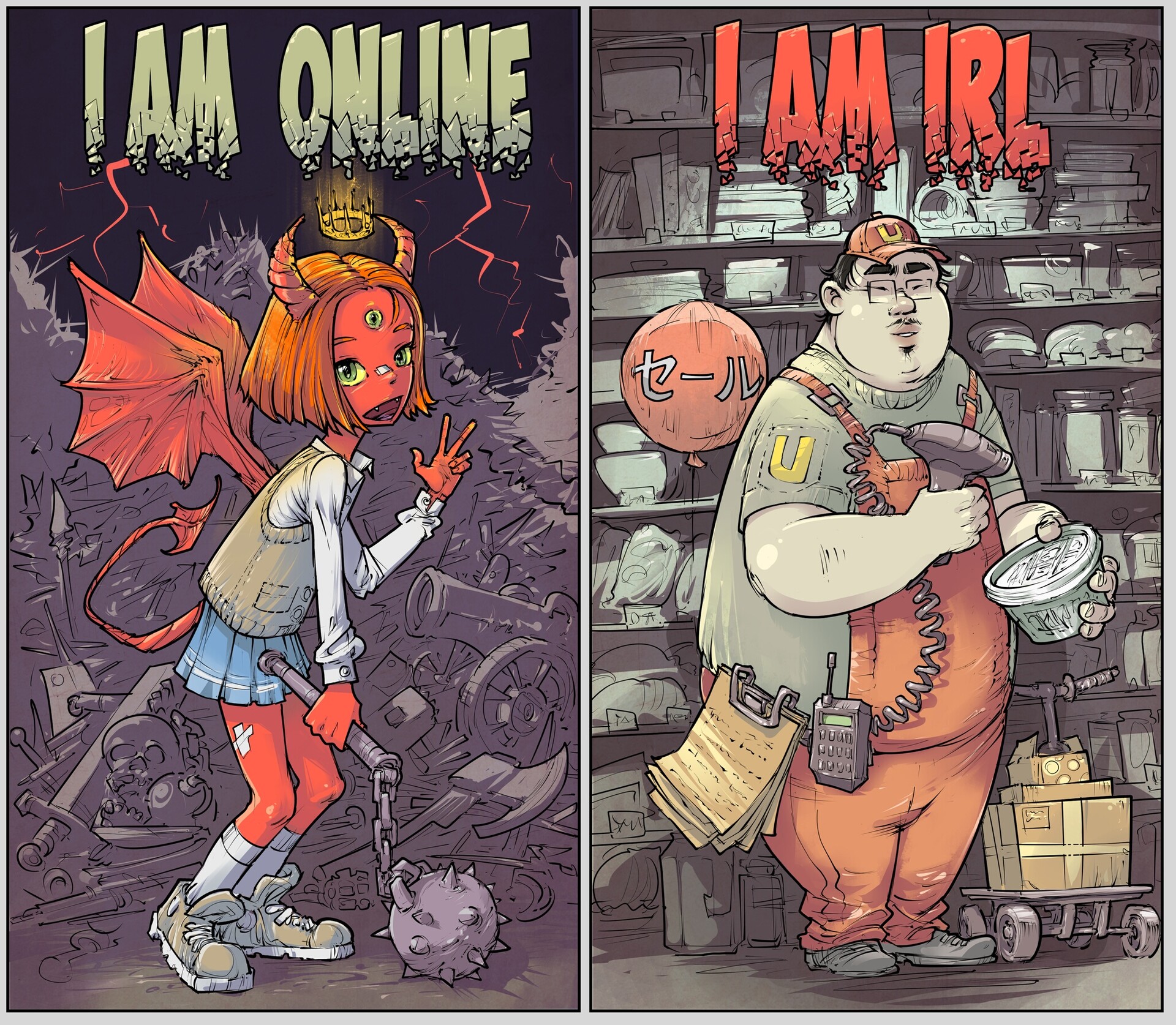 ArtStation - Online vs IRL