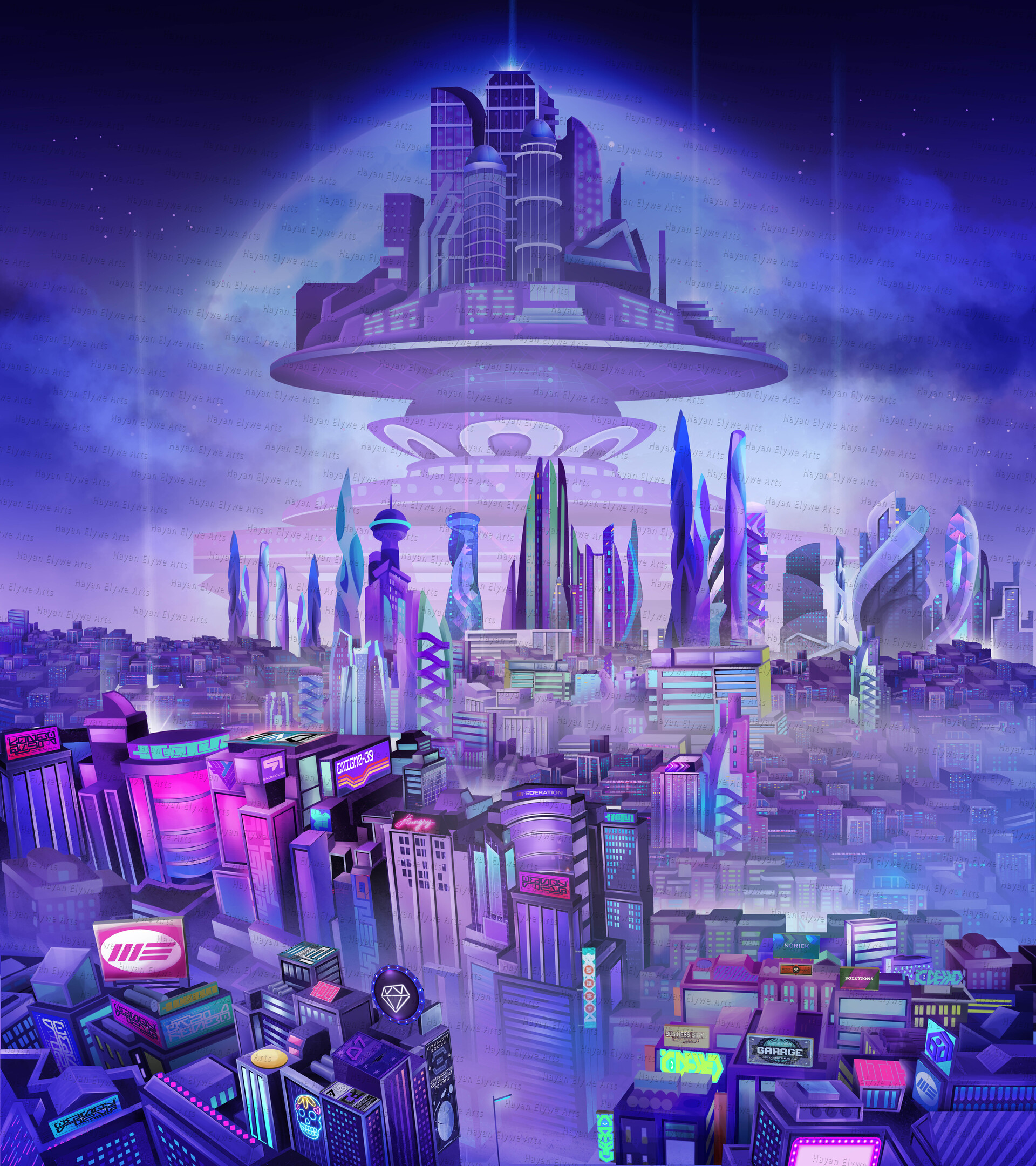 ArtStation - background digital photoshop drawing