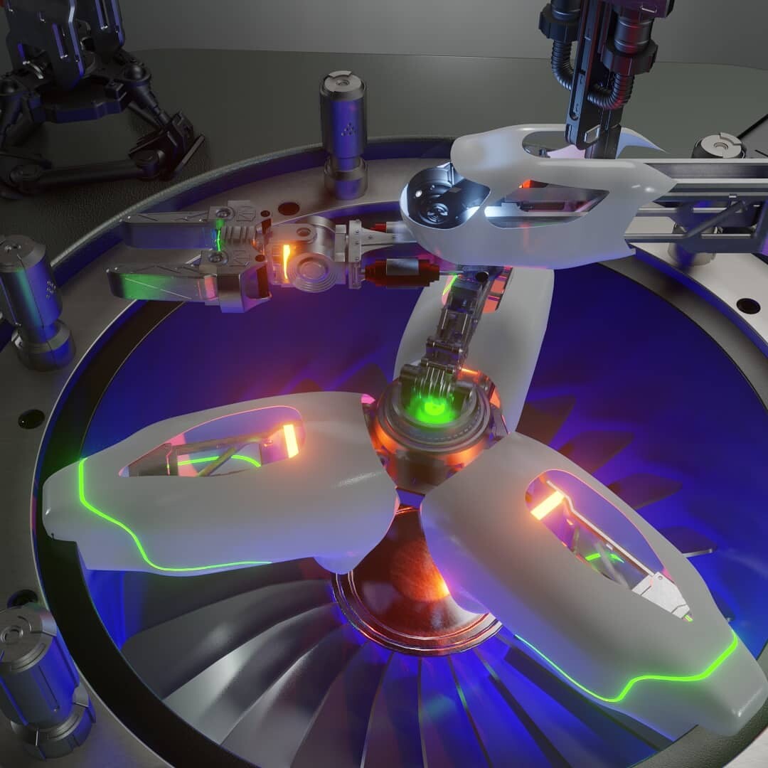 ArtStation - Mechanical machine Hard surface