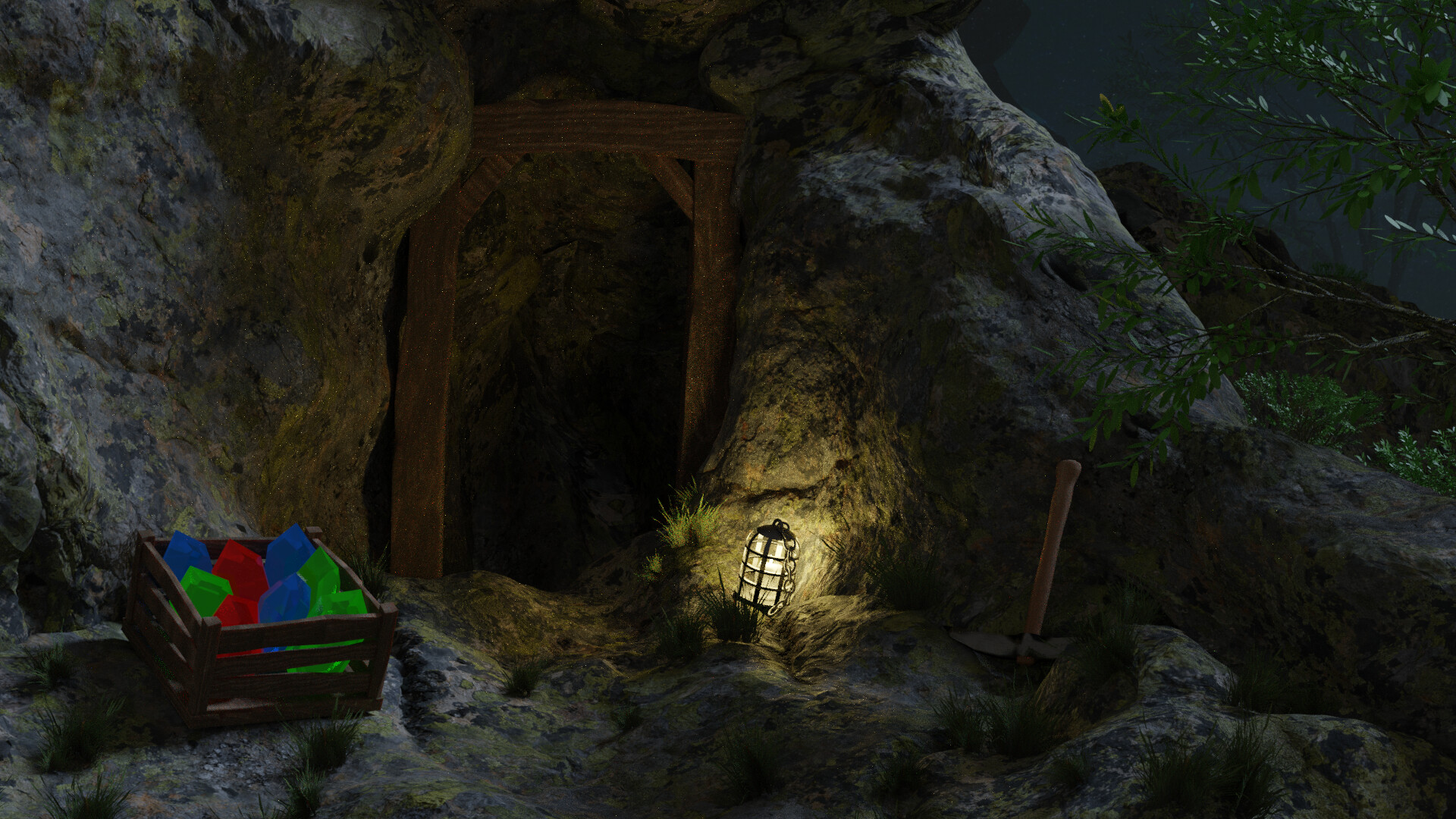 ArtStation - 3D Rupee Mineshaft