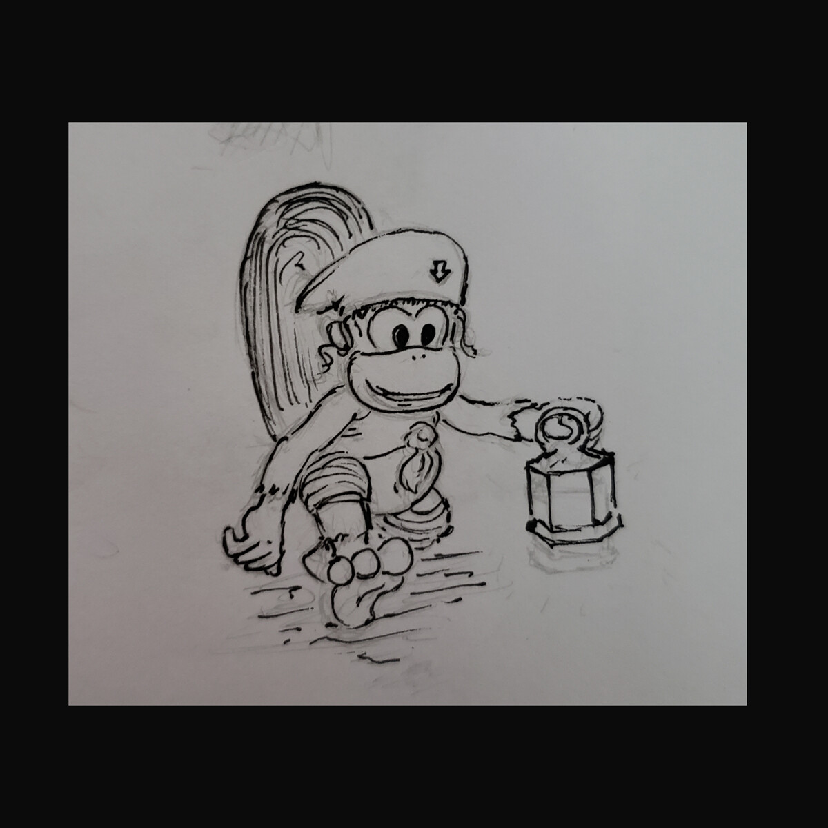 dixie kong coloring pages