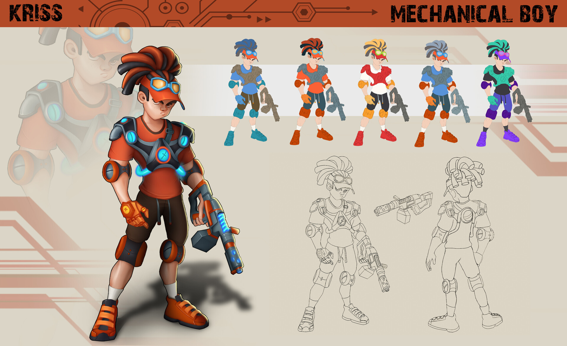 ArtStation - Mechanical boy