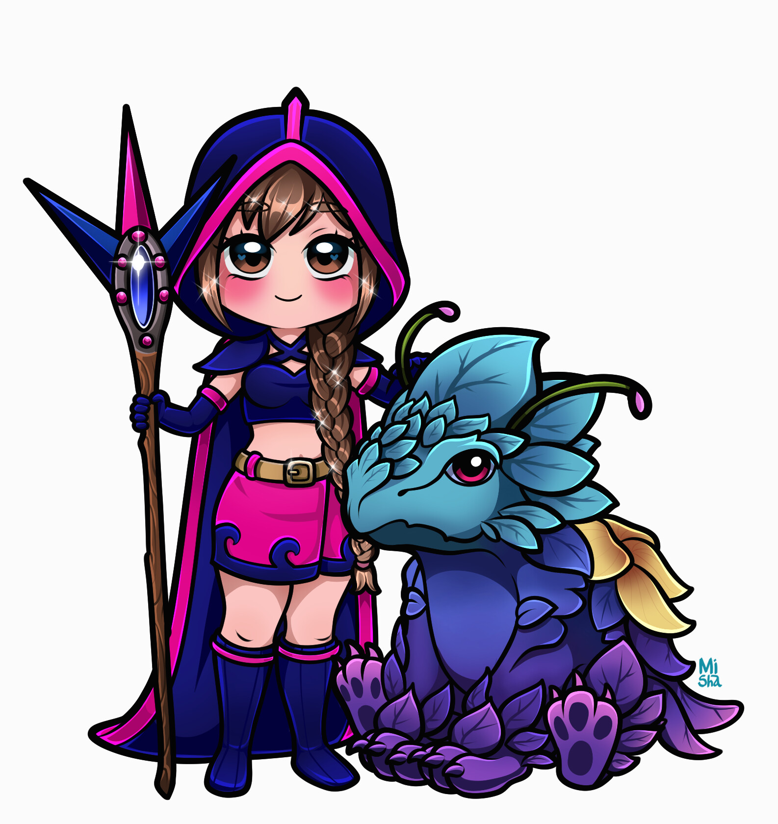 ArtStation - CM: Couple - Mage and Elementalist - Tibia outfit