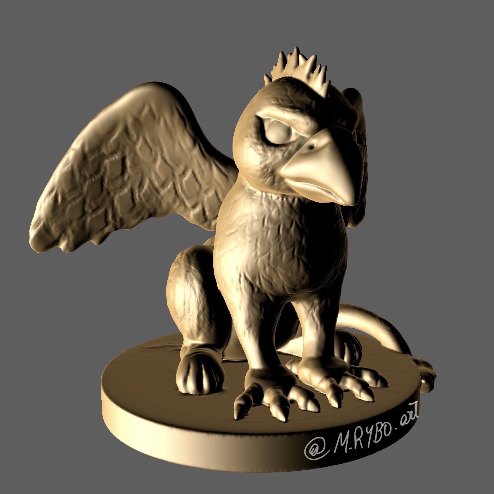 ArtStation - 3D Chibi Griffin