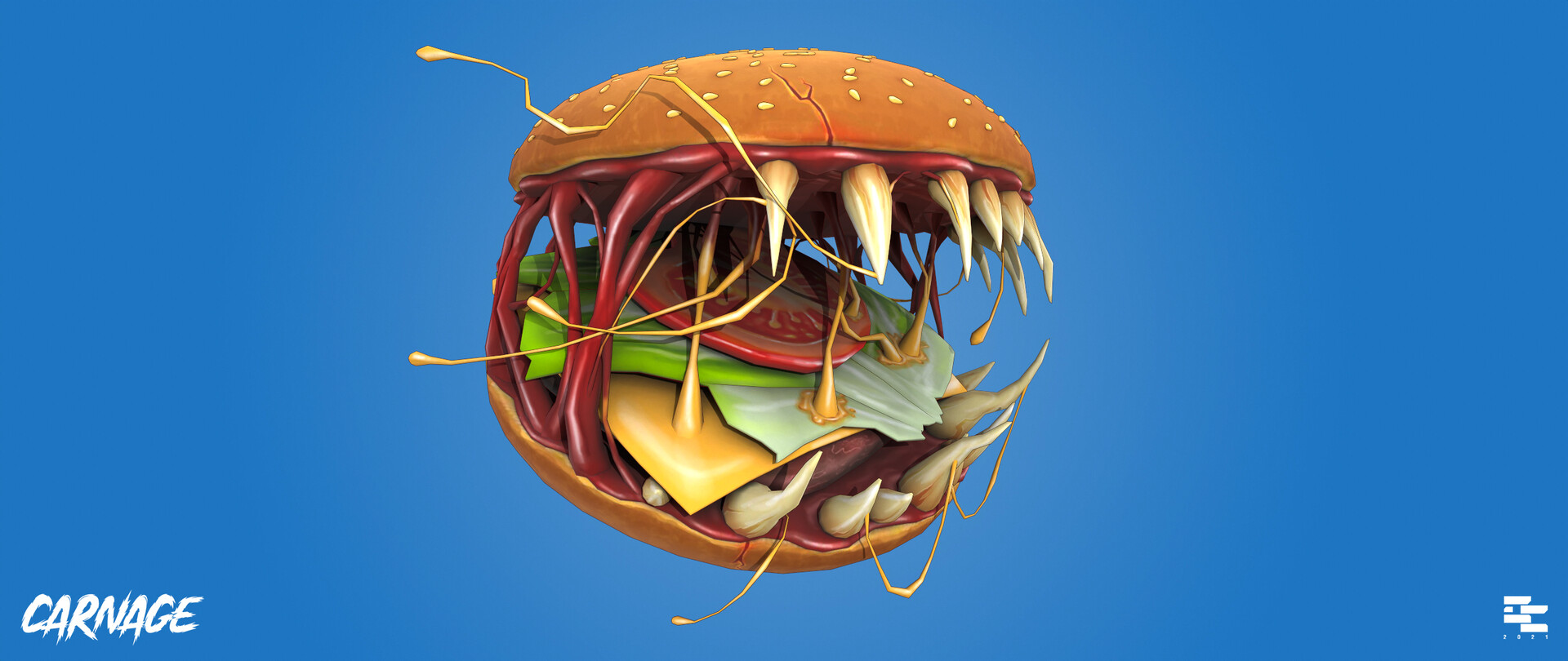 ArtStation - Carnage hamburger