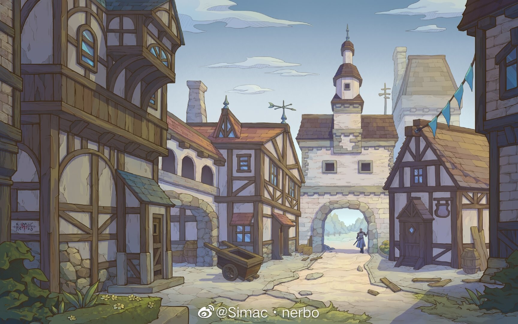 ArtStation - Medieval Town