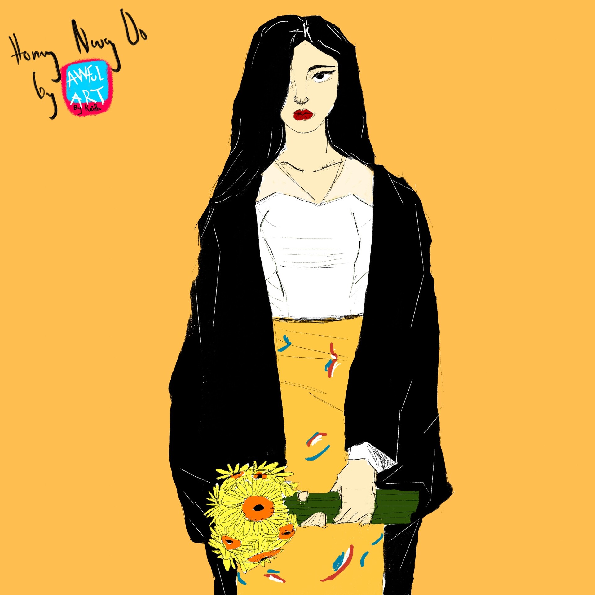 ArtStation - Girl in Burmese longyi.