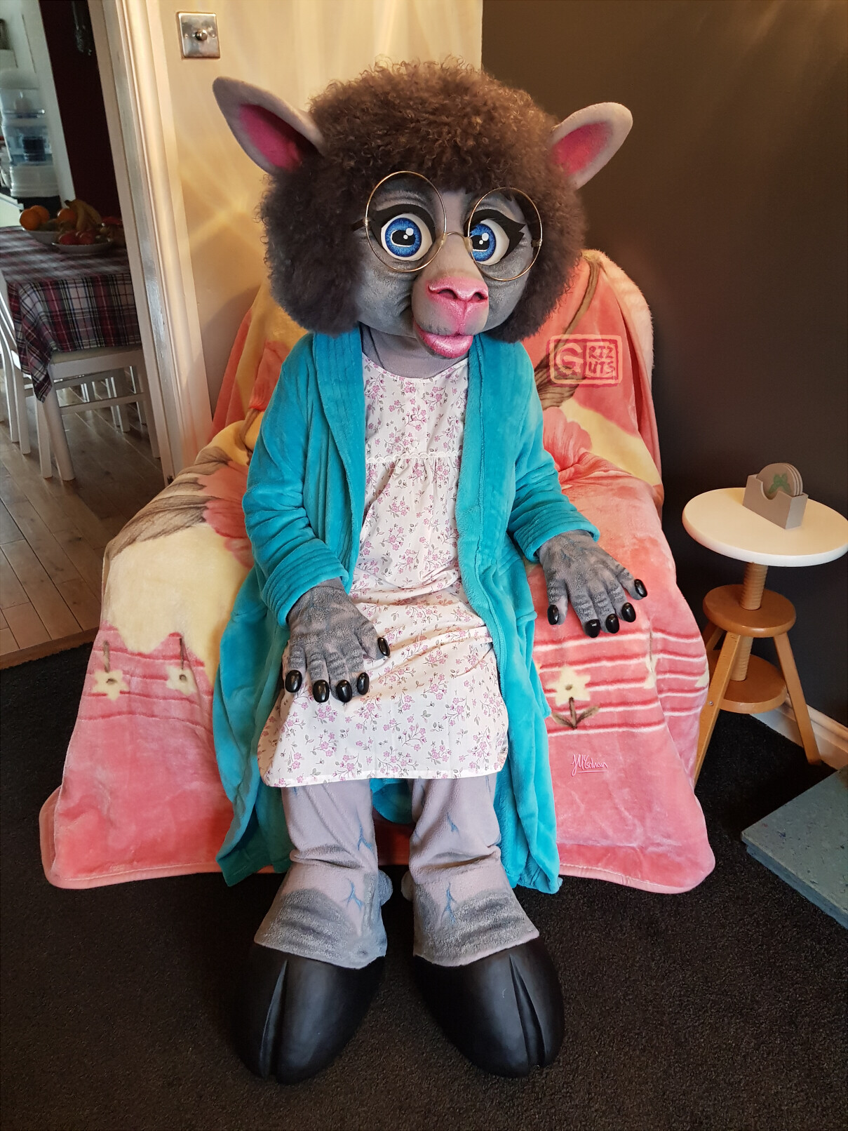 Grizguts - Granny Greymuzzle Sheep Fursuit