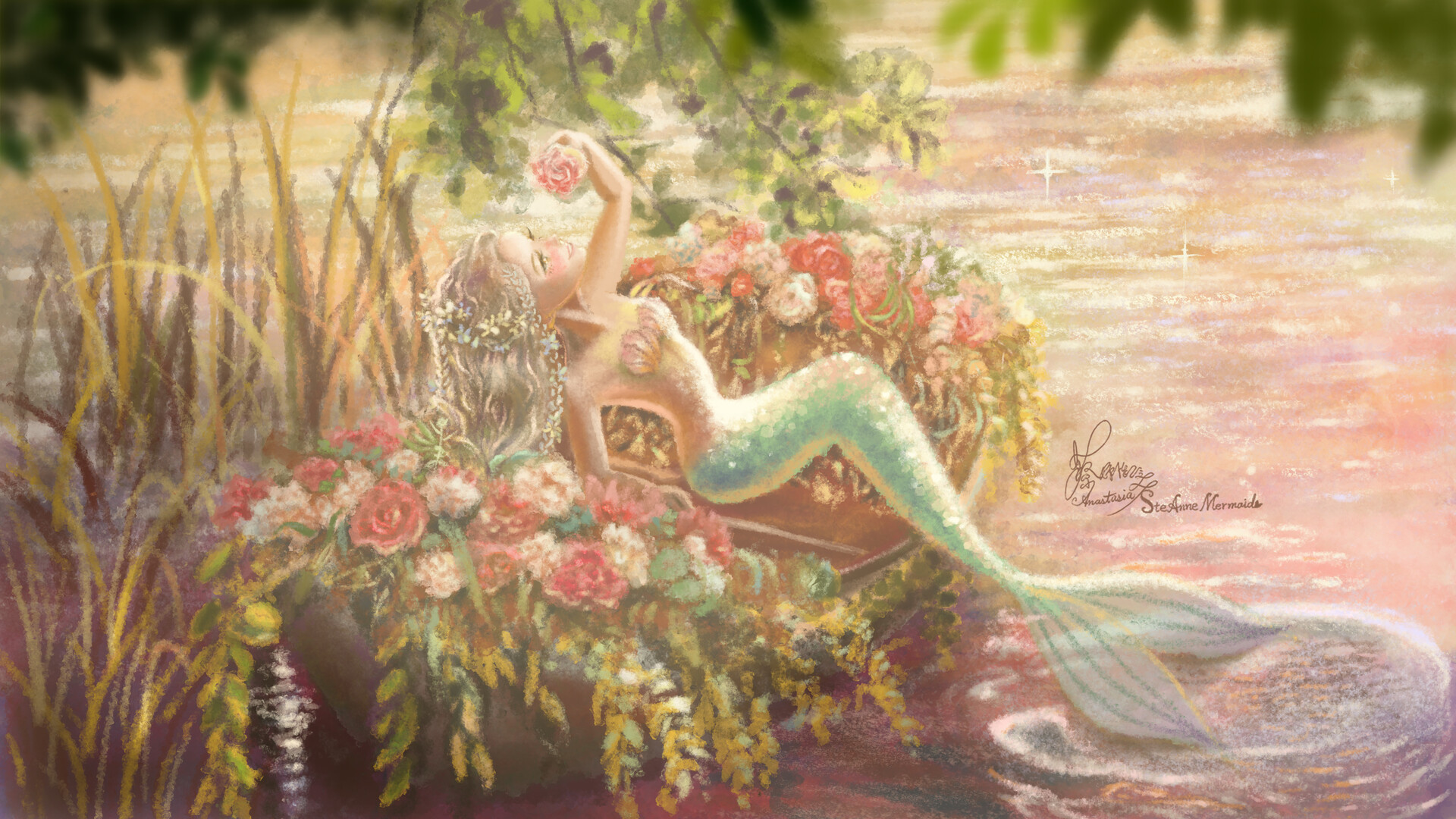 ArtStation - Ste-Anne Mermaid A Rosy Afternoon