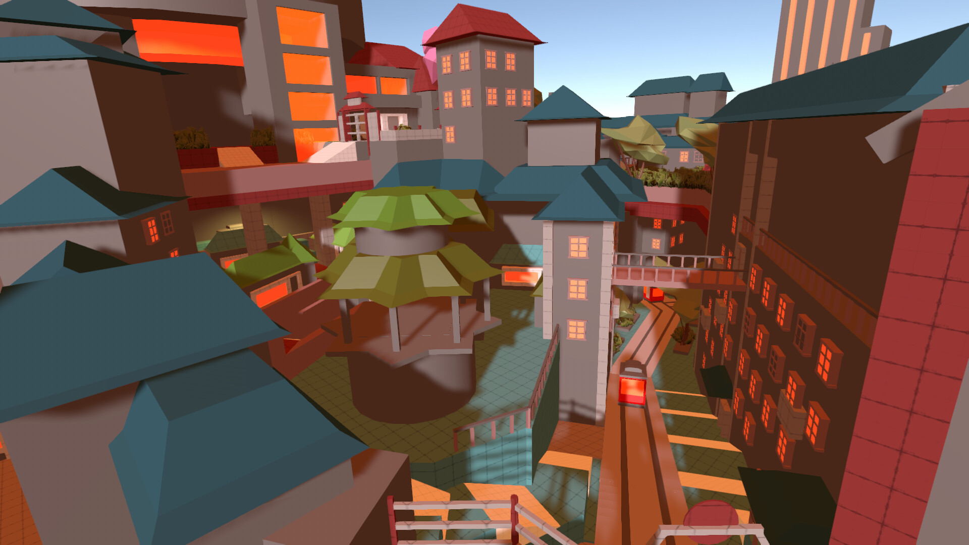 ArtStation - Blockout of a city near a port