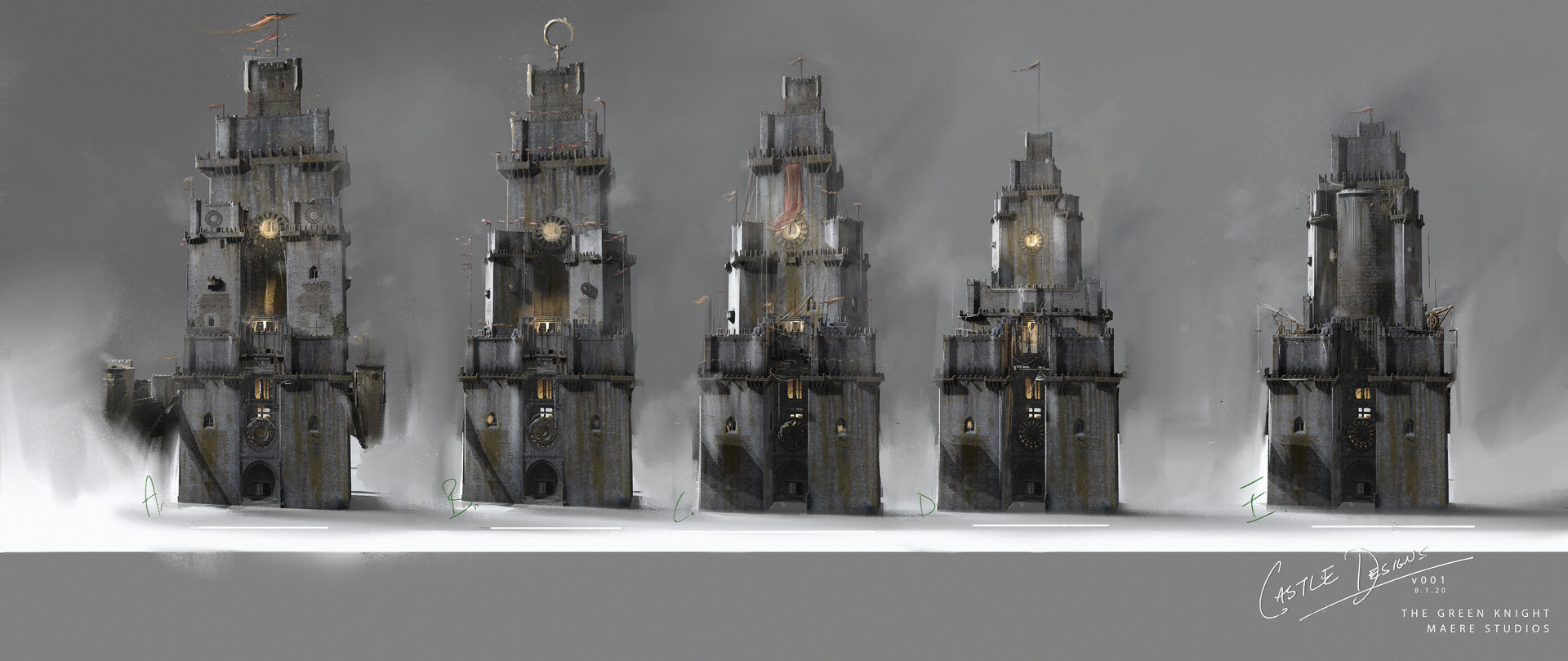 Maere Studios - THE GREEN KNIGHT - Castle Process and Design