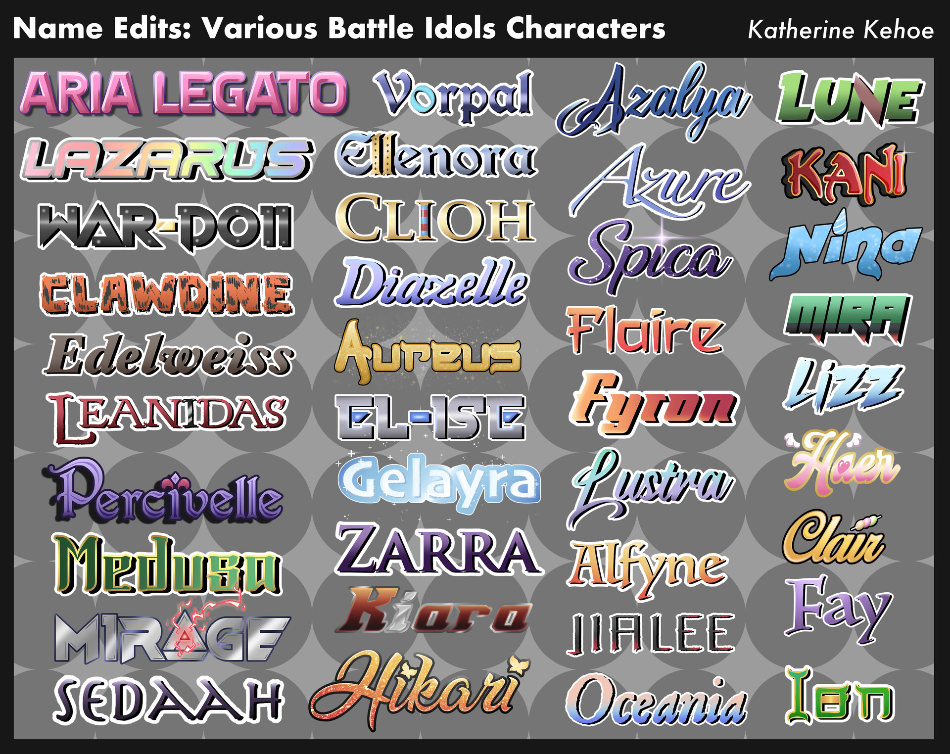 ArtStation - Name Designs