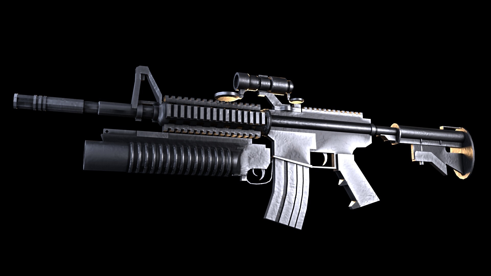 ArtStation - 3d model - M416 AR