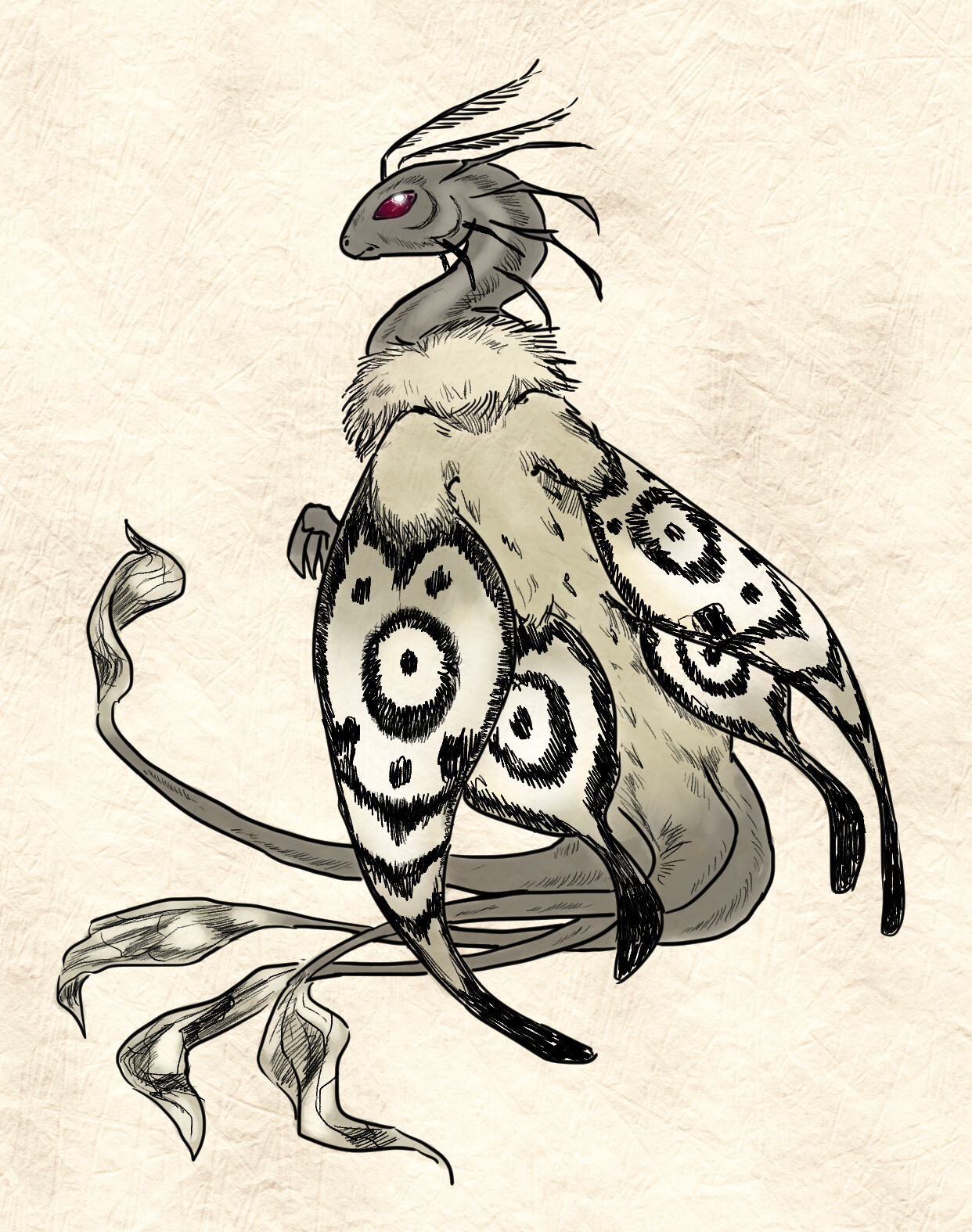 ArtStation - Moth Dragon