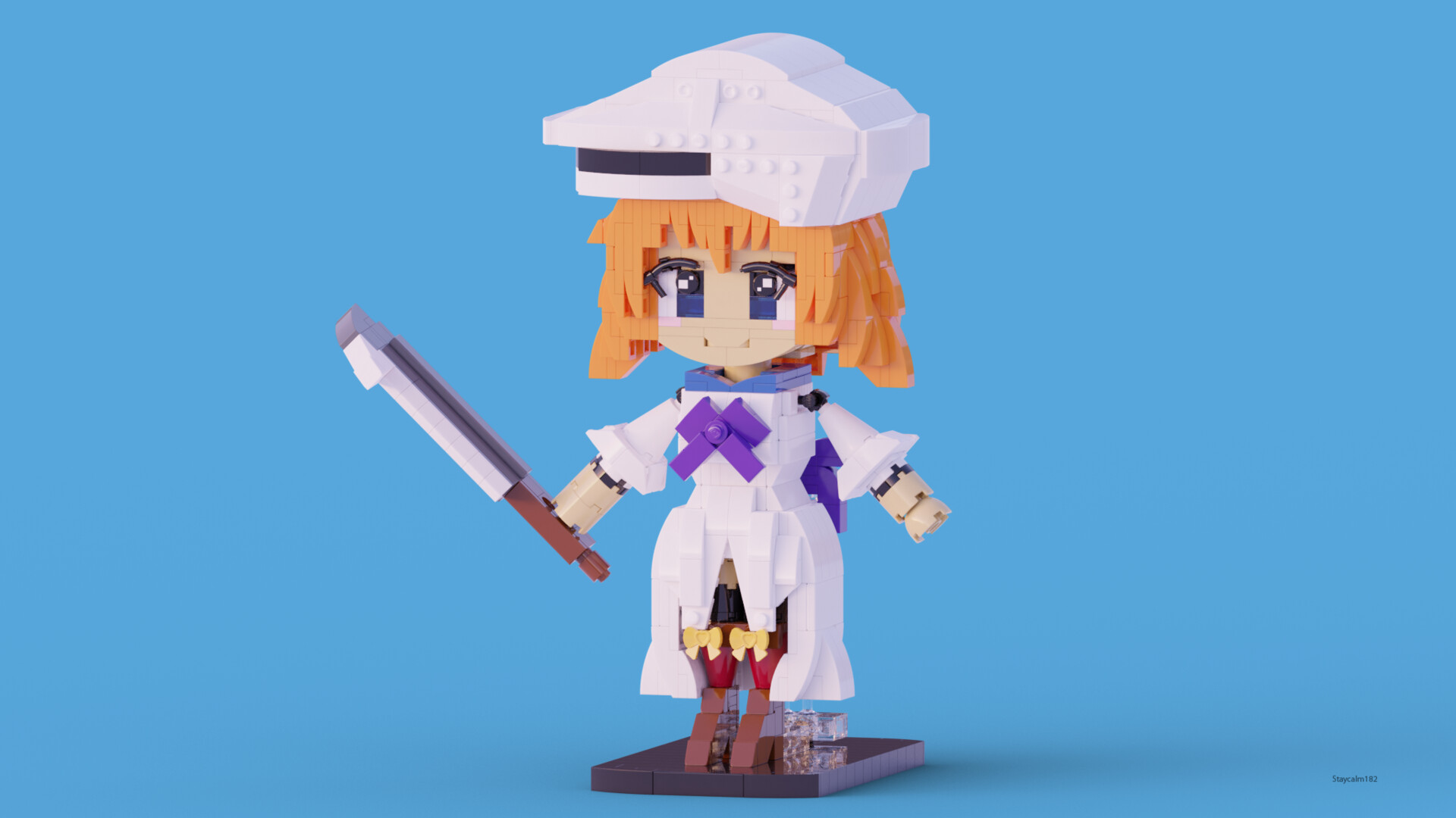ArtStation - [COMMISSION] - LEGO MOC - Ryugu Rena