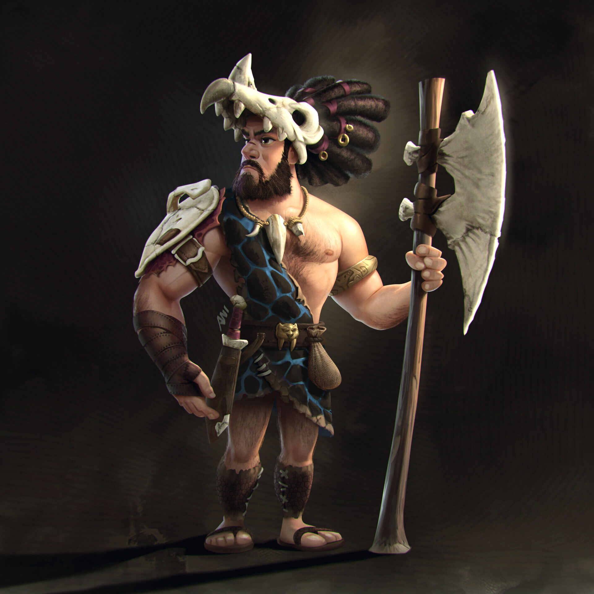 ArtStation - Dino Warrior