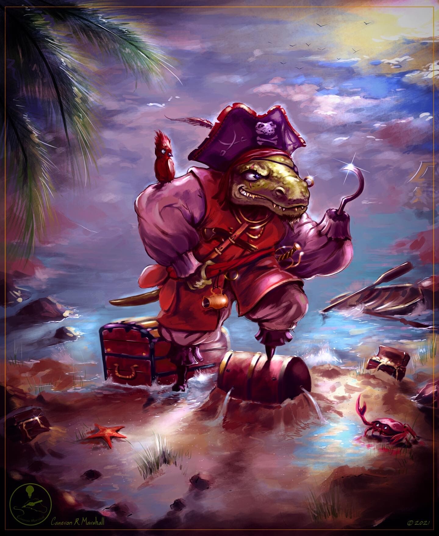 ArtStation - Crocodile Pirate 🐊🏴‍☠️!
