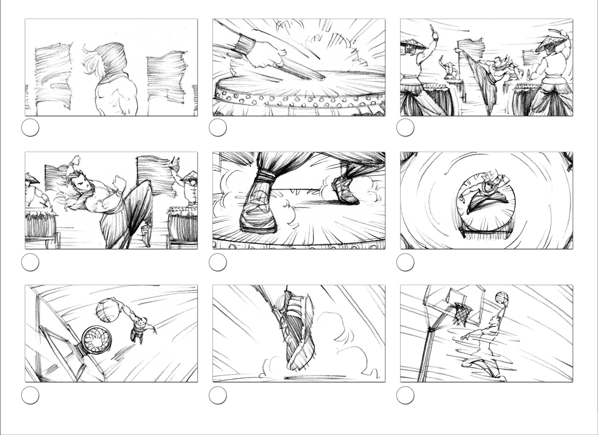 ArtStation - Adidas CNY TVC storyboard Hong Kong