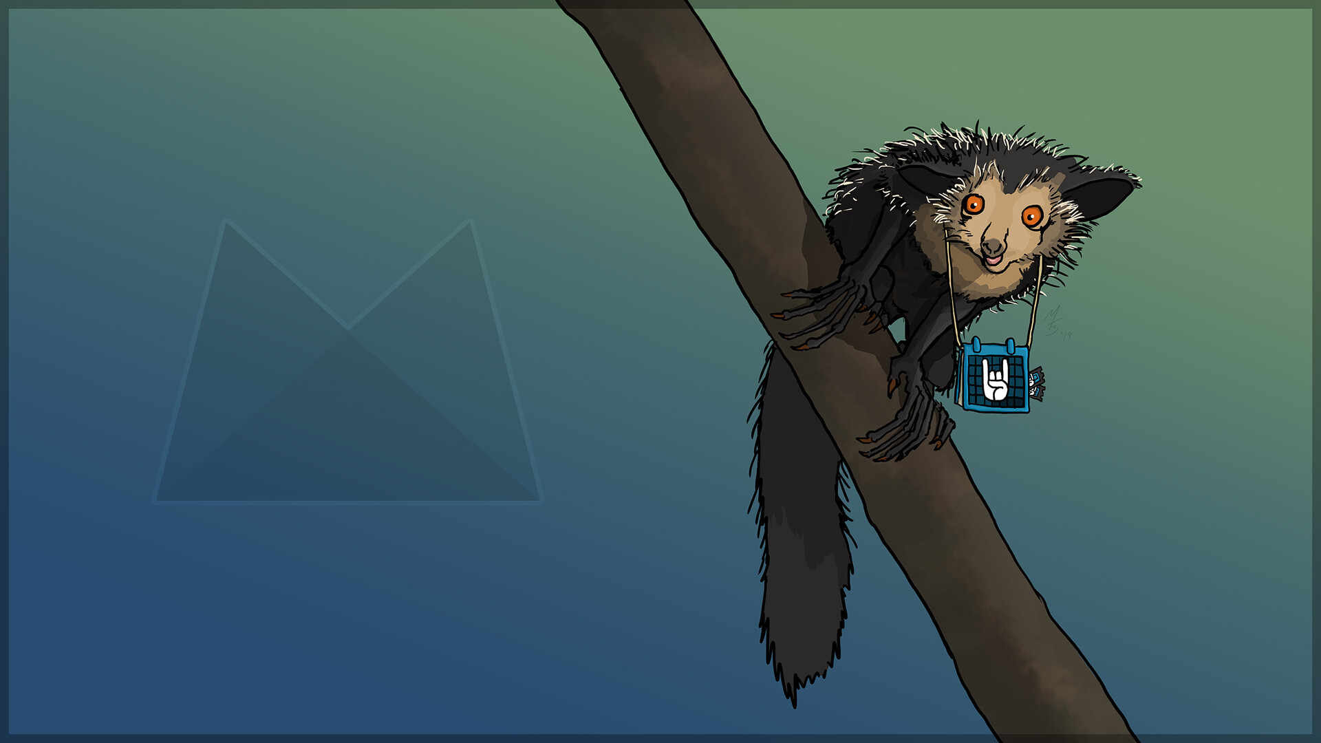 ArtStation - Aye Aye: The Events Calendar Mascot #21