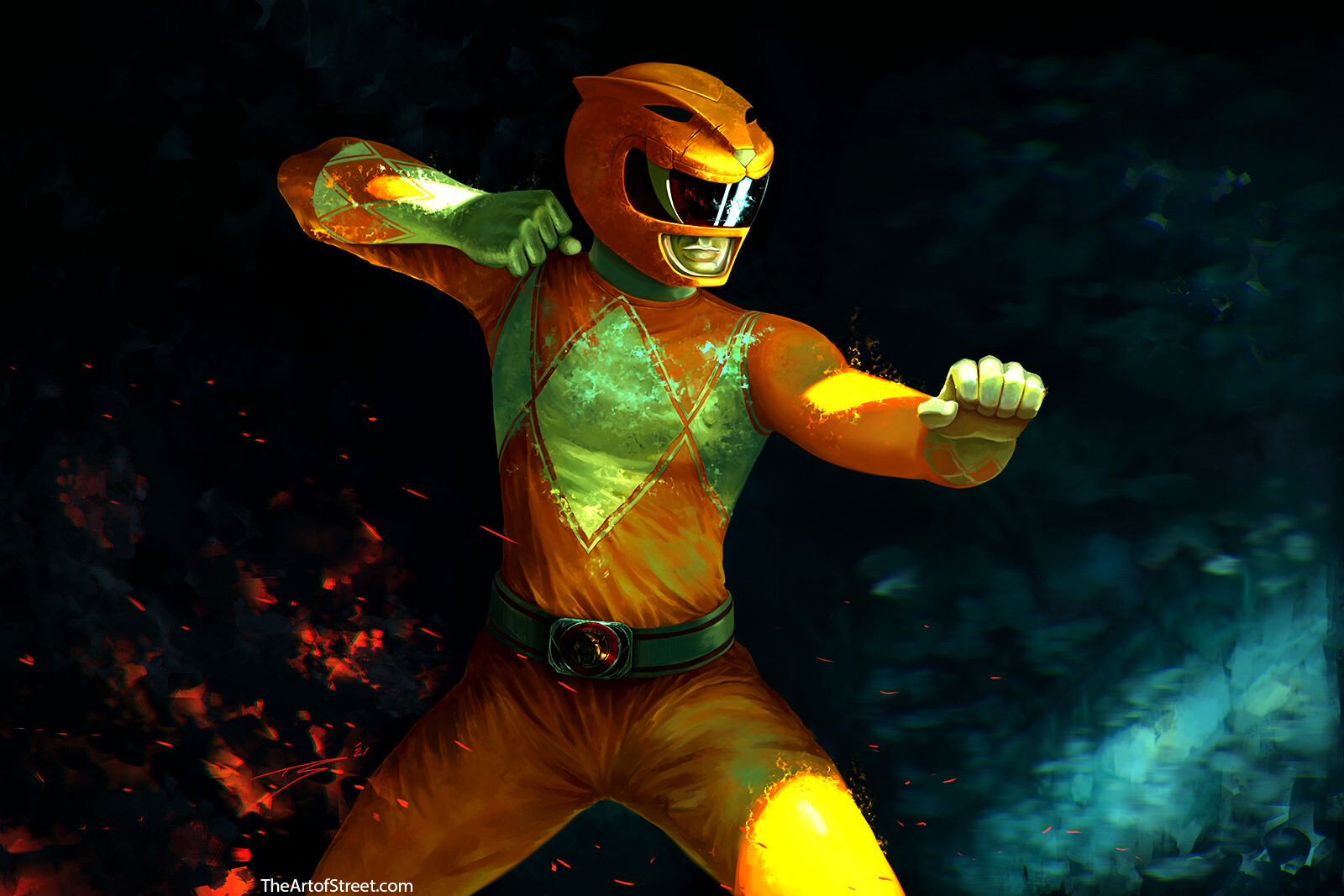 ArtStation - Yellow Power Ranger