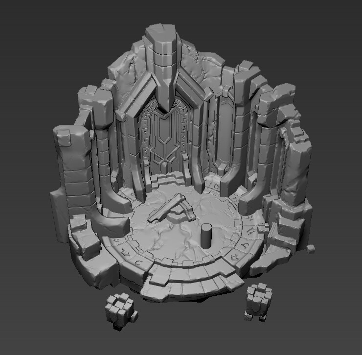 ArtStation - Stylized ruin