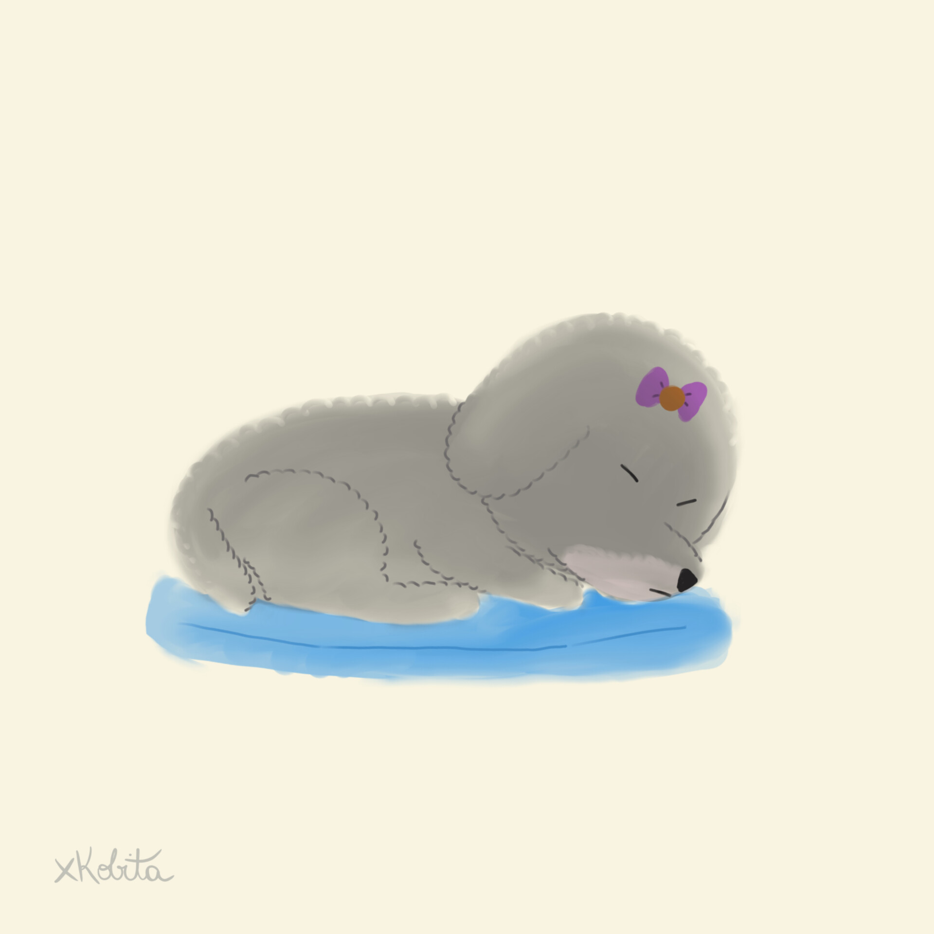 ArtStation - Sleepy dog