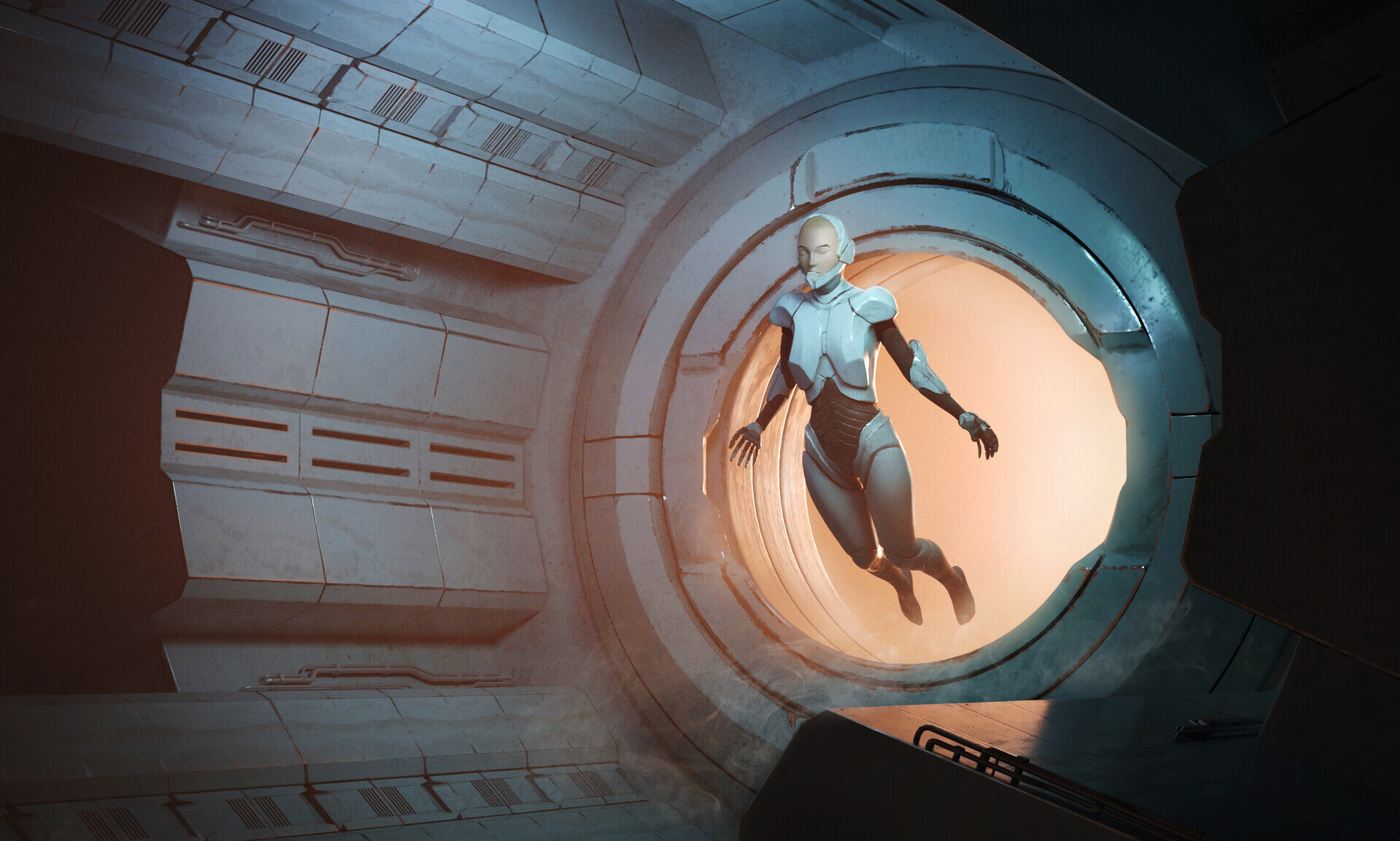 ArtStation - arnold+maya sci fi woman