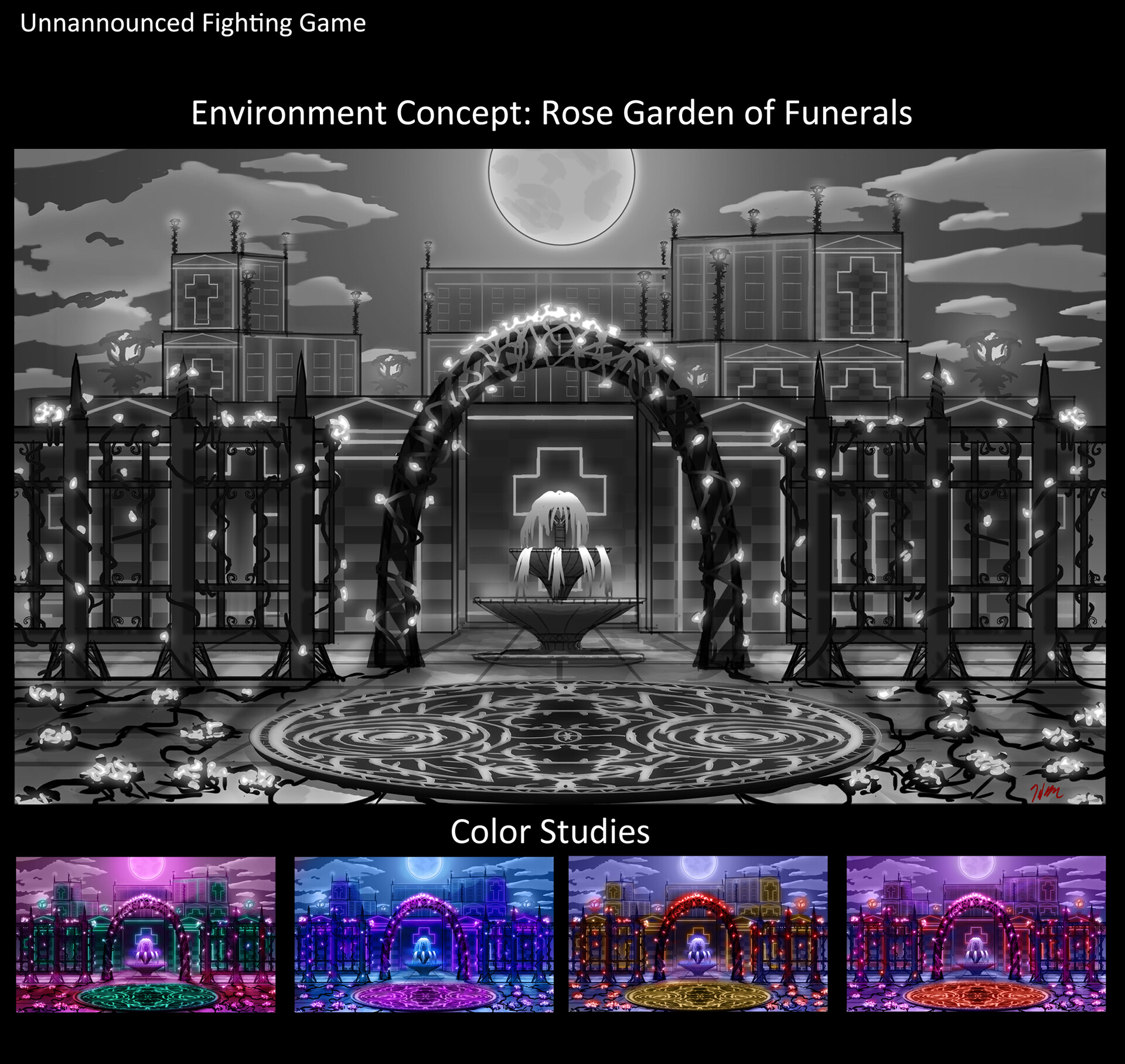 Heriberto Martinez Jr - Cyberpunk Gothic FIghting Game Stage Concept ...