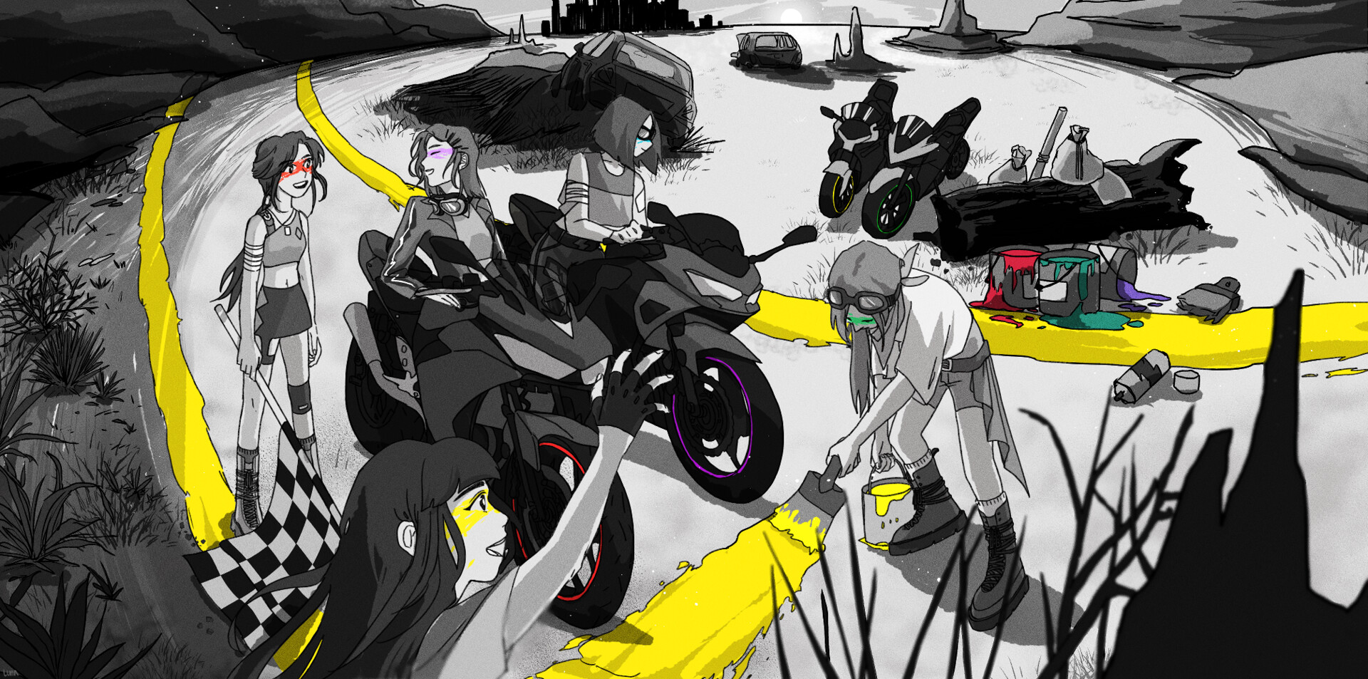 ArtStation - Motorcycle Gang Concept 2