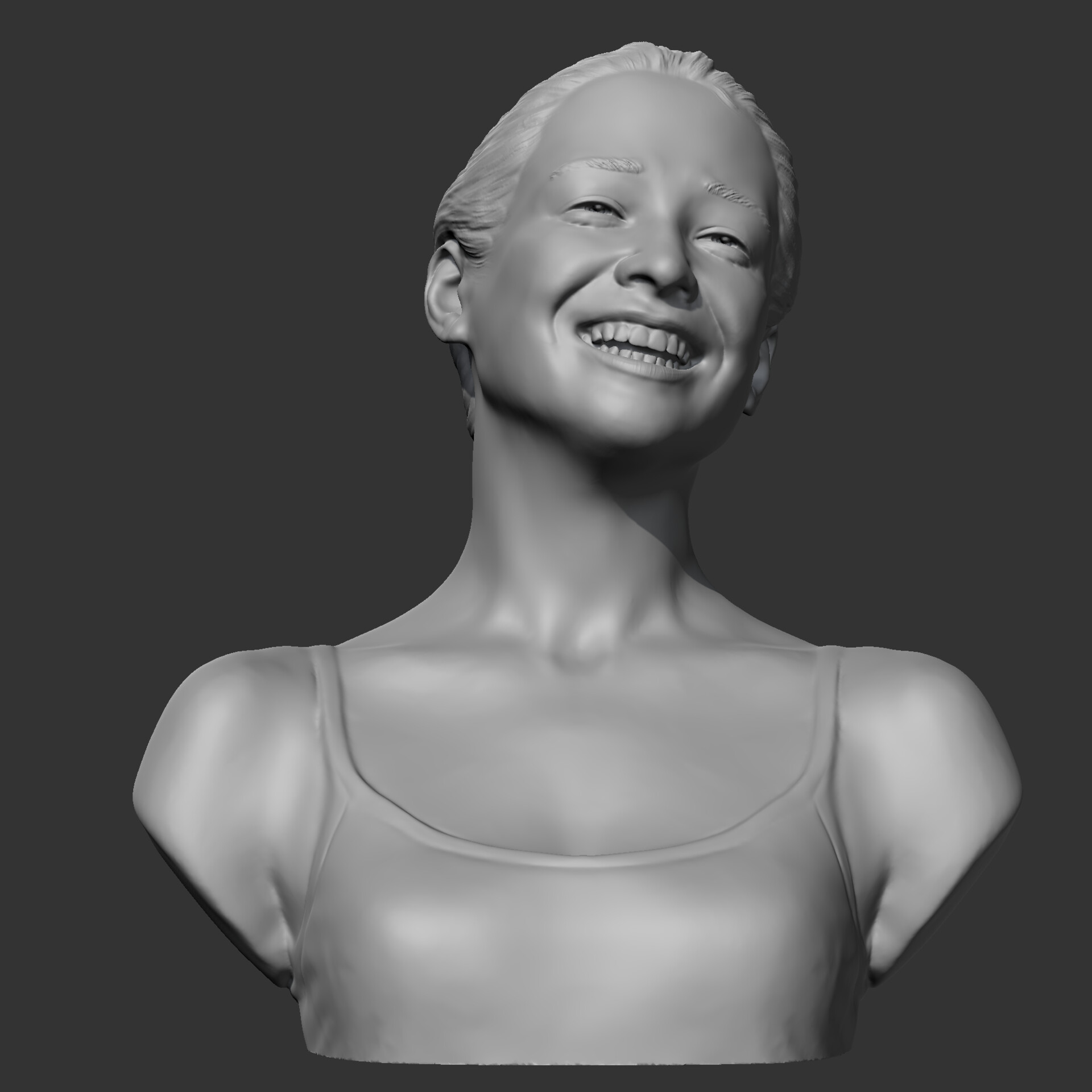 ArtStation - HD girl bust D 3D print model
