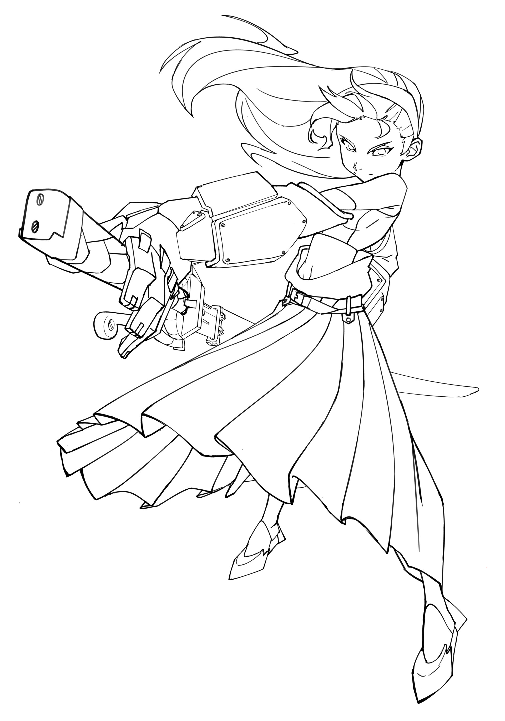 kirara coloring pages