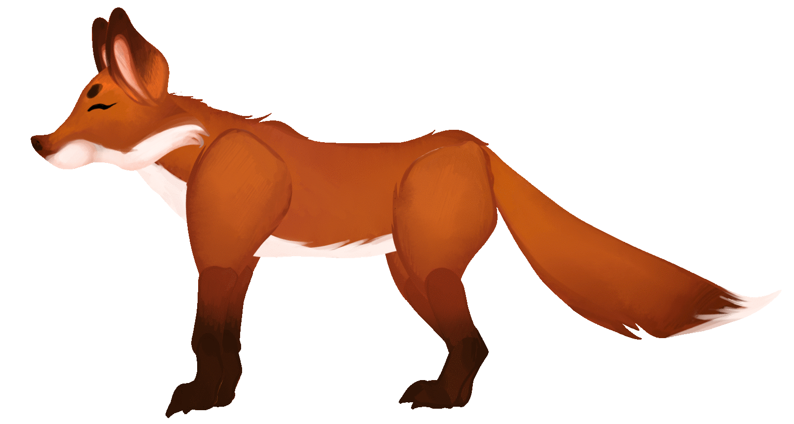 fox running animation