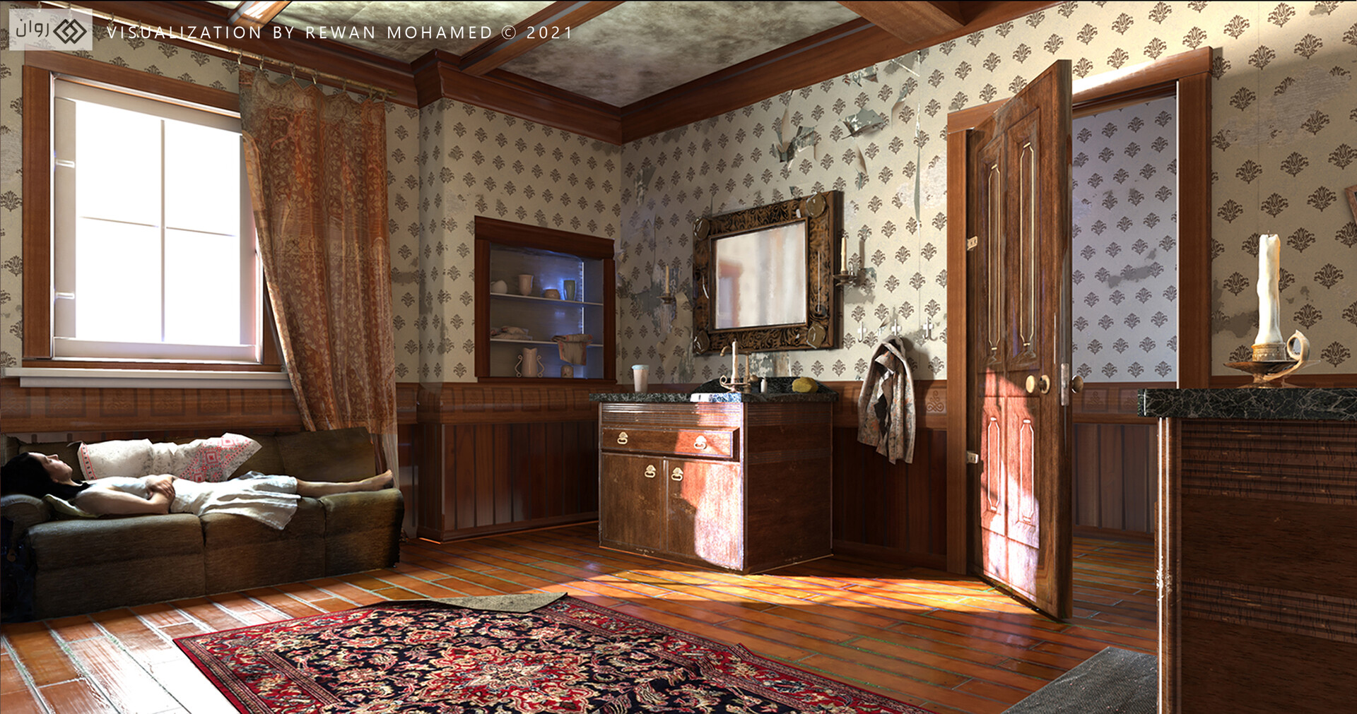 ArtStation - Beatrice's house ... set design