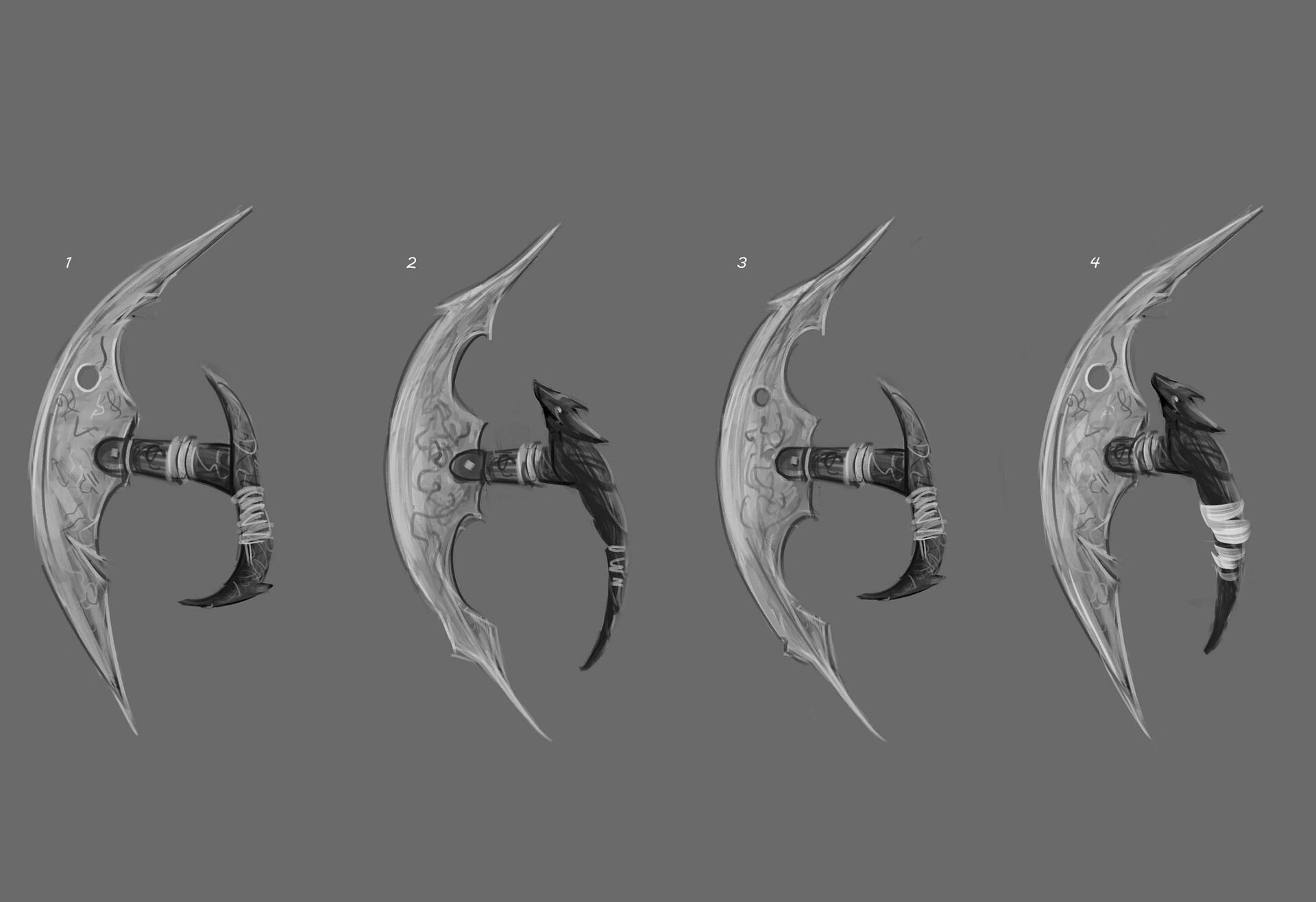 Hannah Lucas - Land of Dante - Weapon design