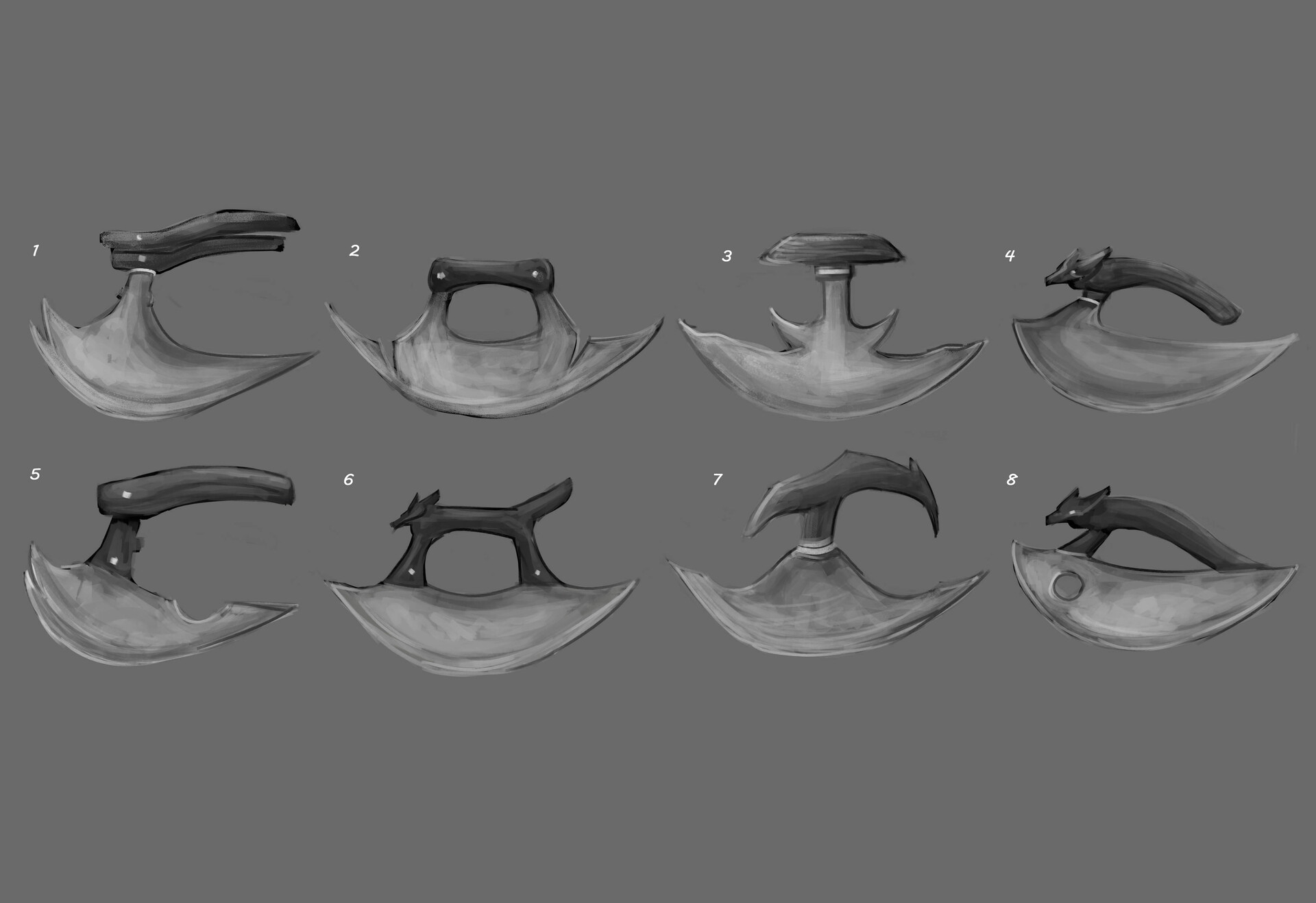 Hannah Lucas - Land of Dante - Weapon design