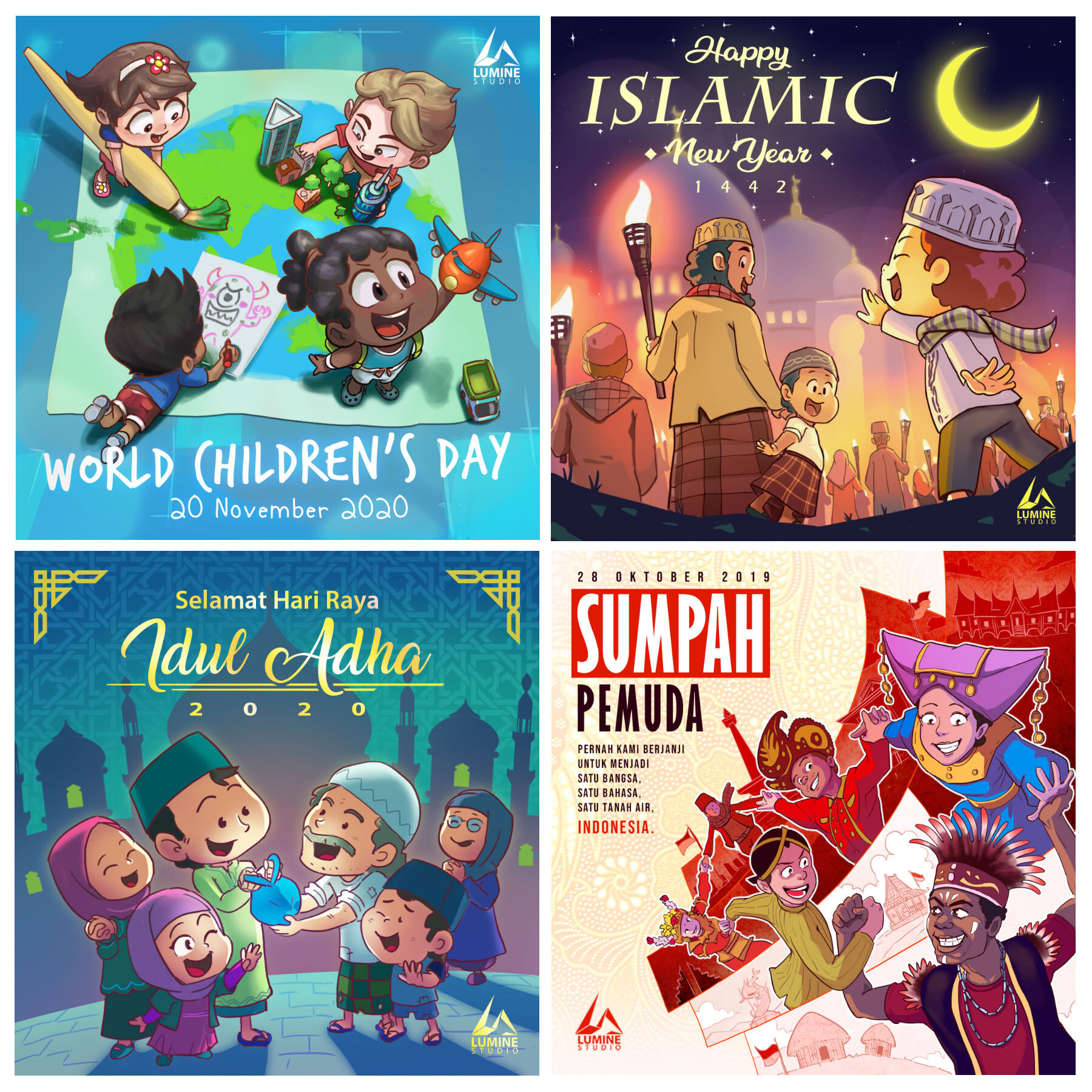 ArtStation - Illustration for Lumine Studio's Instagram Post