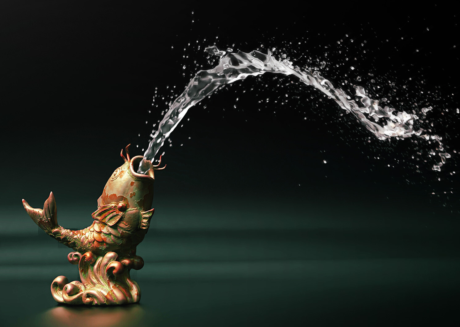 ArtStation - Houdini fish shader and water fx