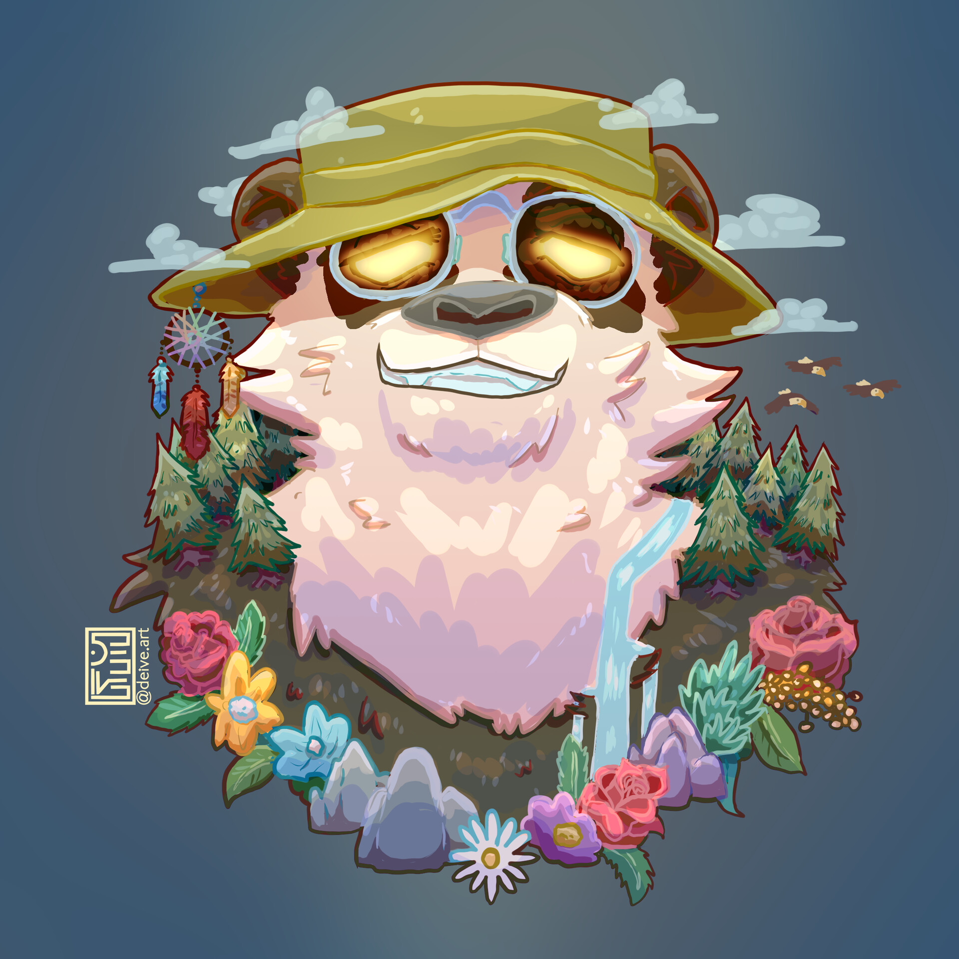 ArtStation - Panda Fursona commission