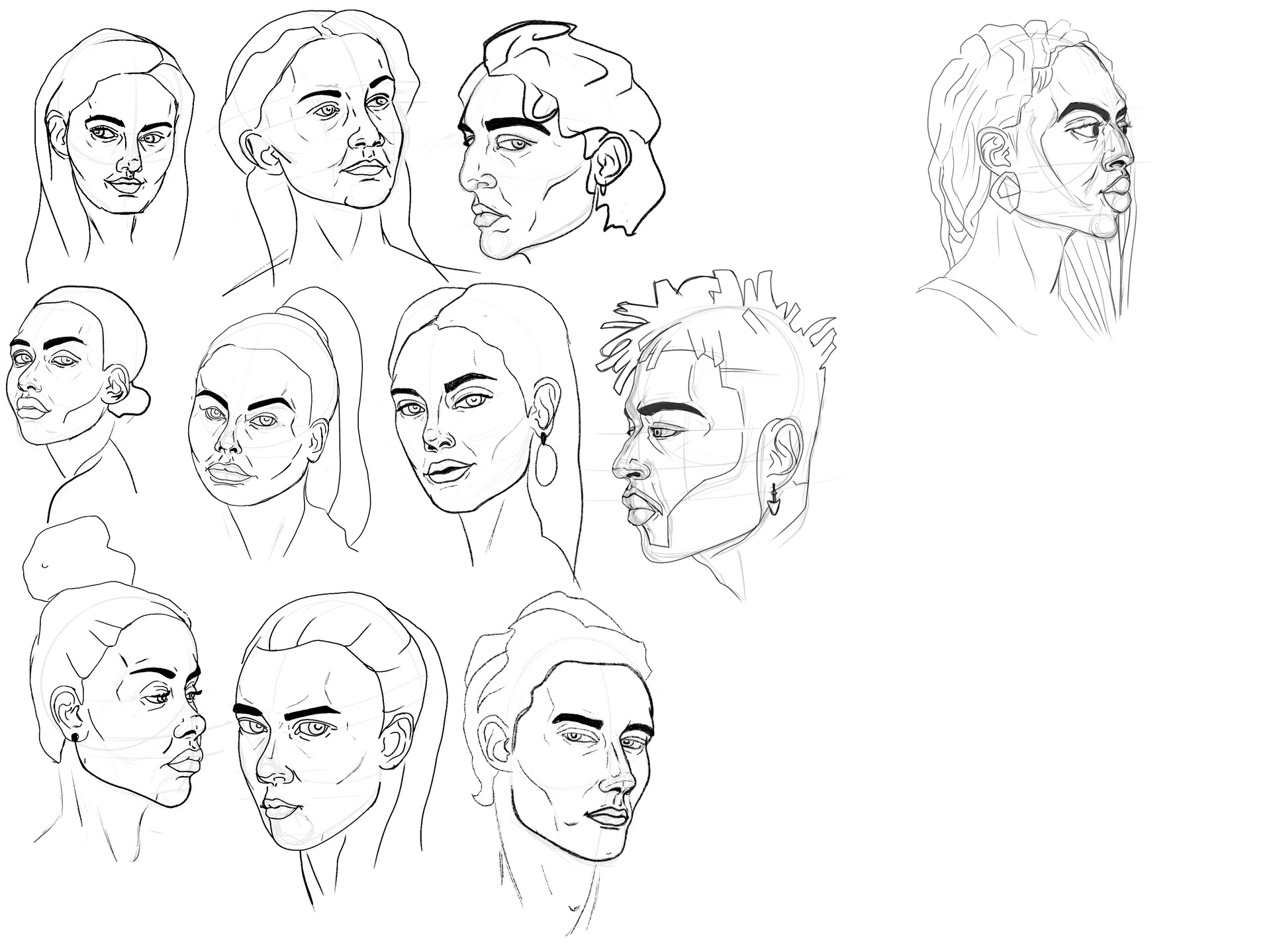 ArtStation - Head Studies 1