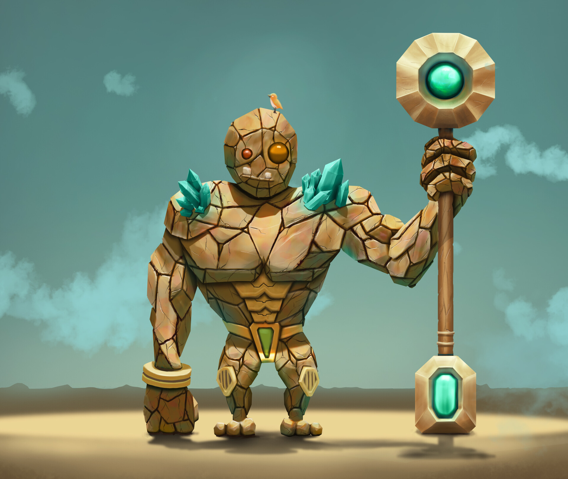ArtStation - Wise stone golem