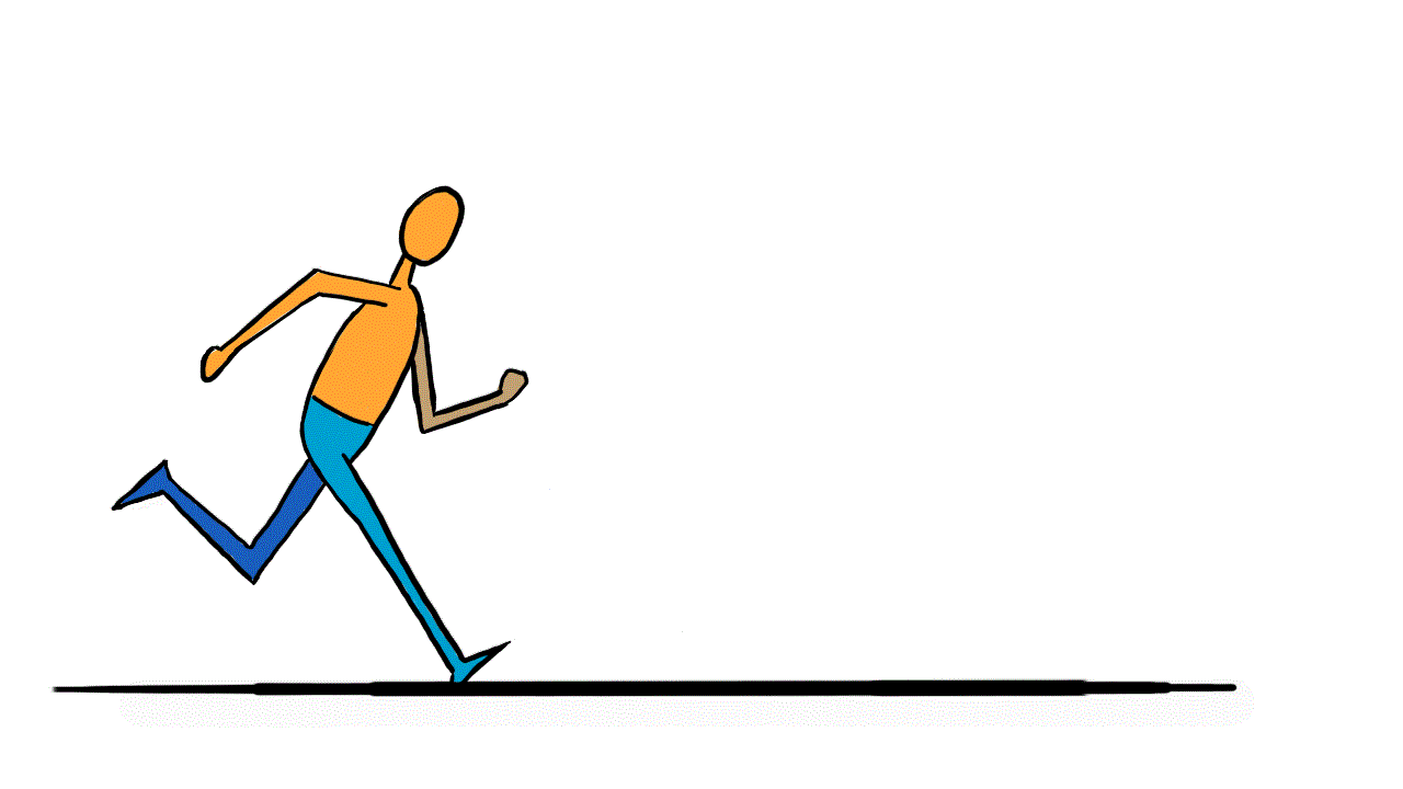Stick Figure Running Cycle
