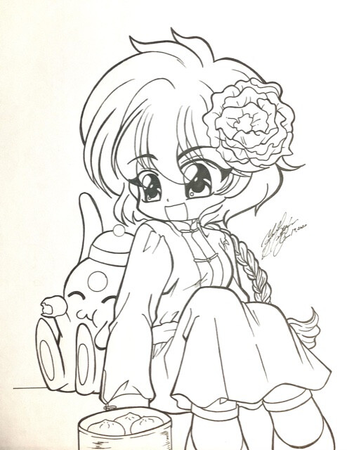 mokona coloring pages