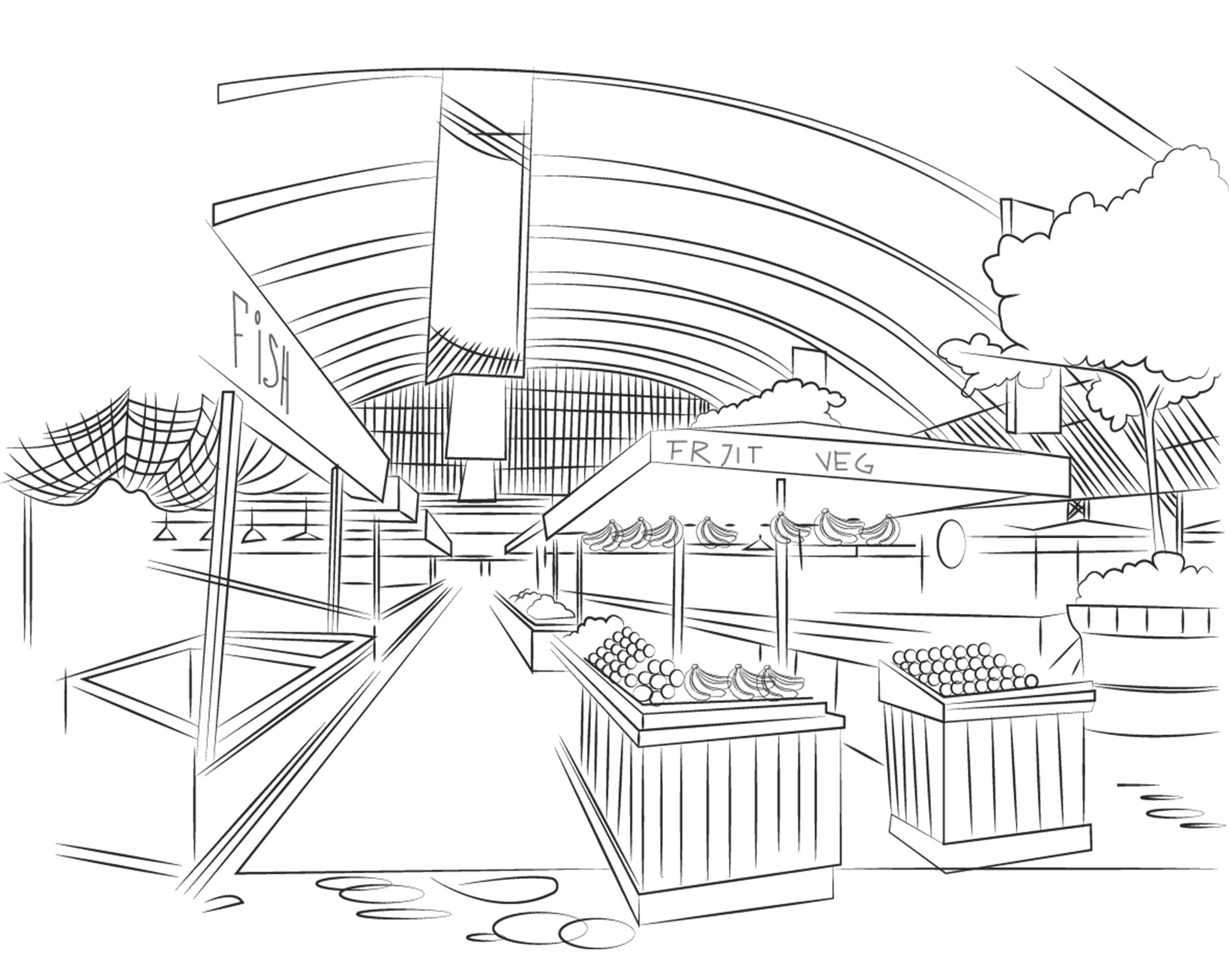 ArtStation - layout for illustrator art