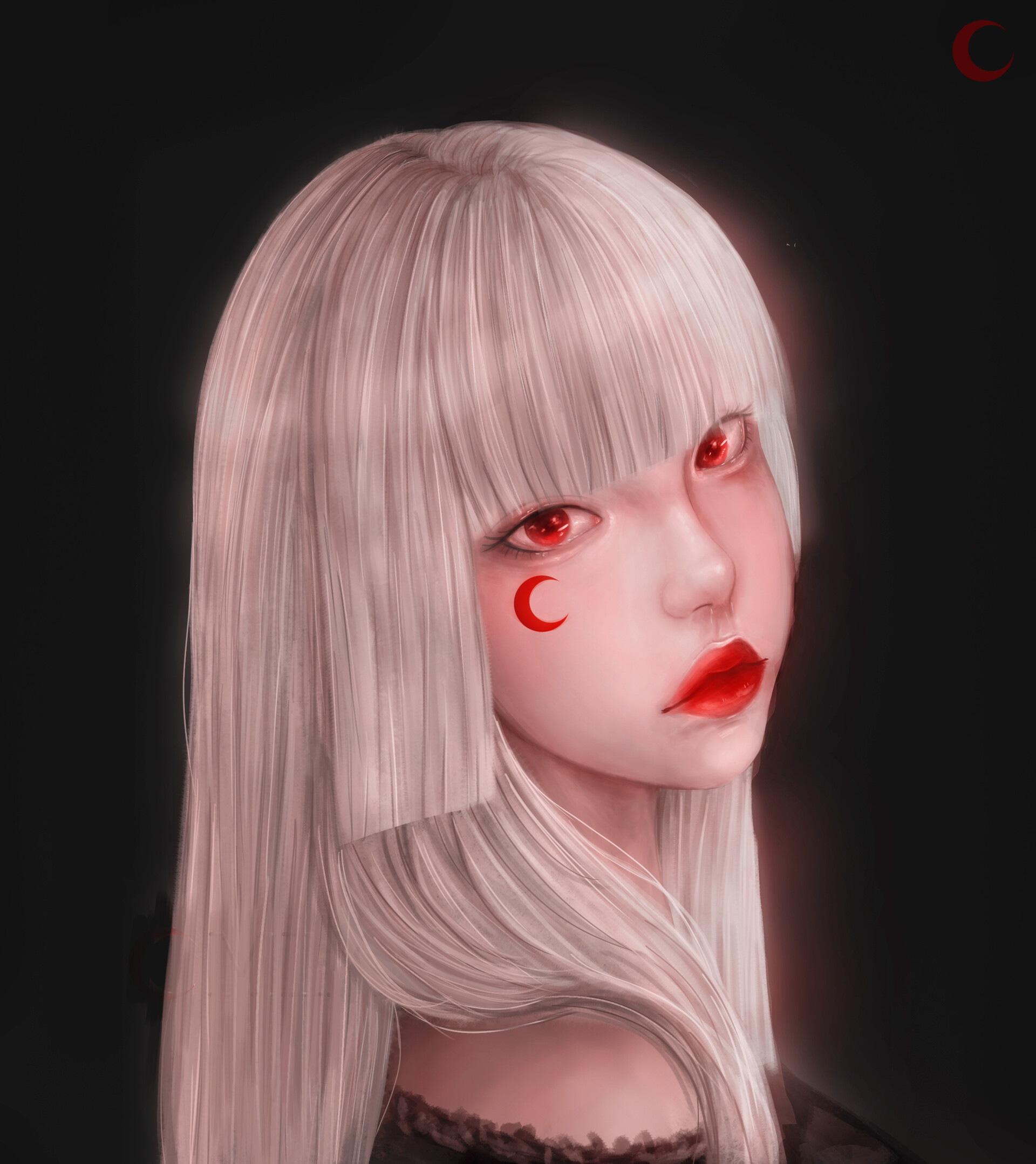 ArtStation - Red Moon