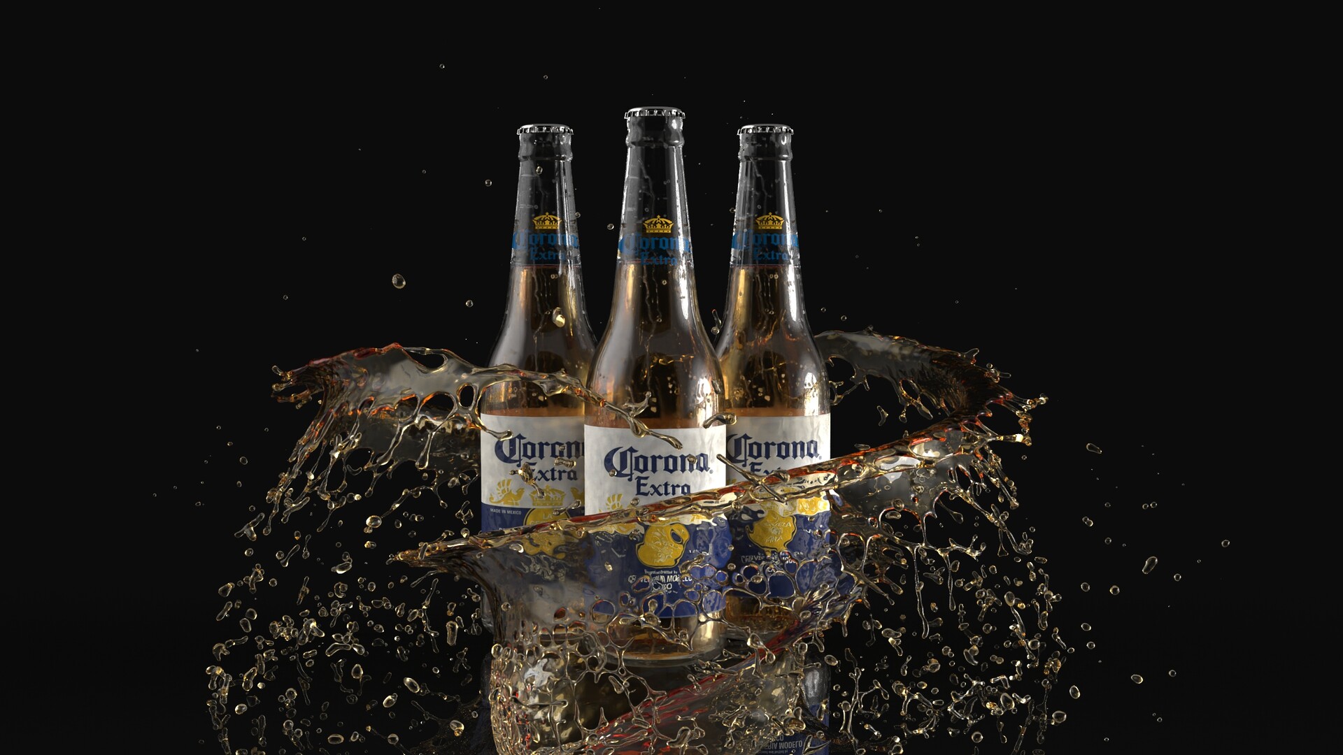 ArtStation - Corona beer 3D modeling